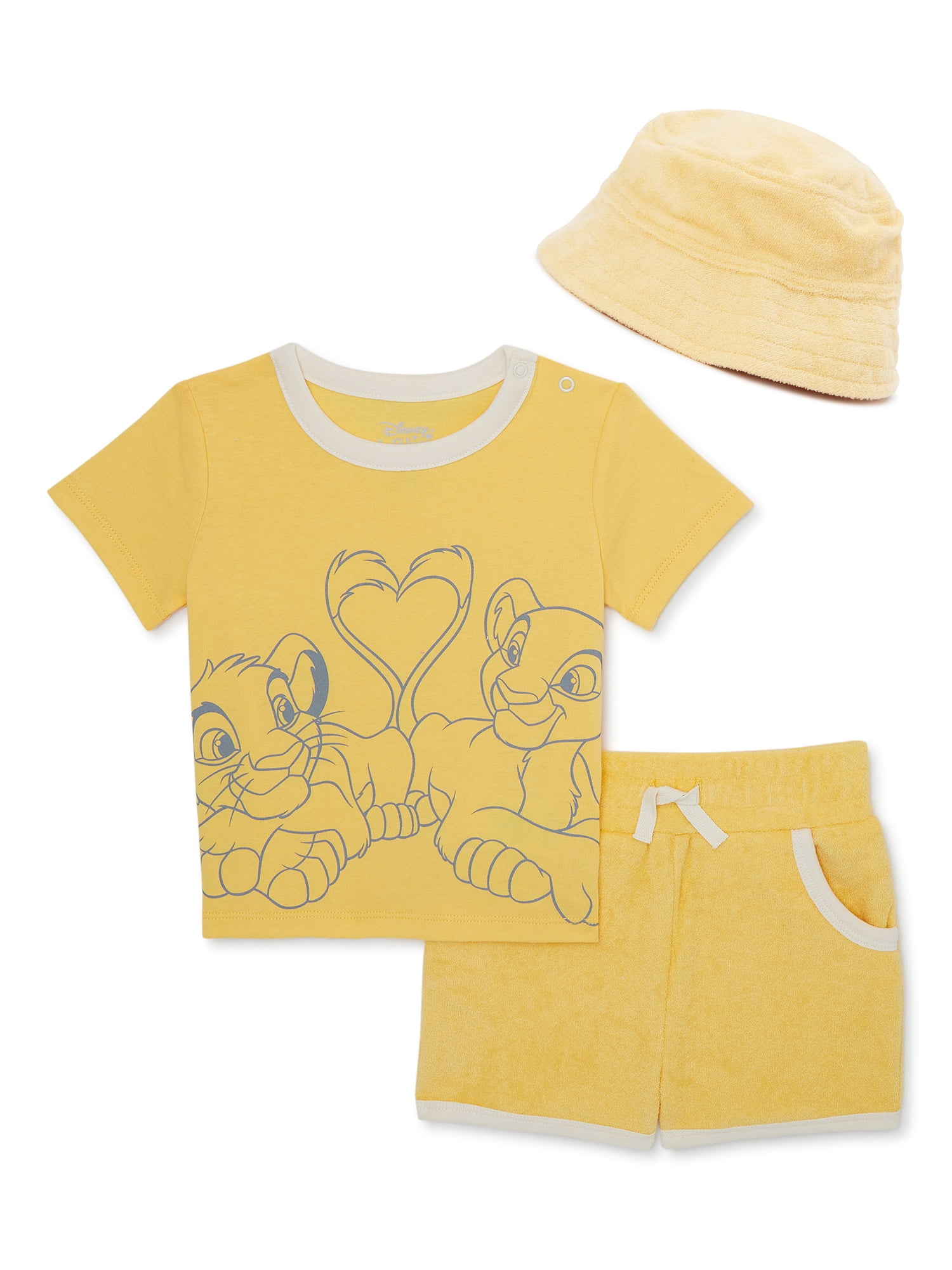 The Lion King Baby Boys Terry Outfit Set, 3-Piece, Sizes 0-24 Months ...