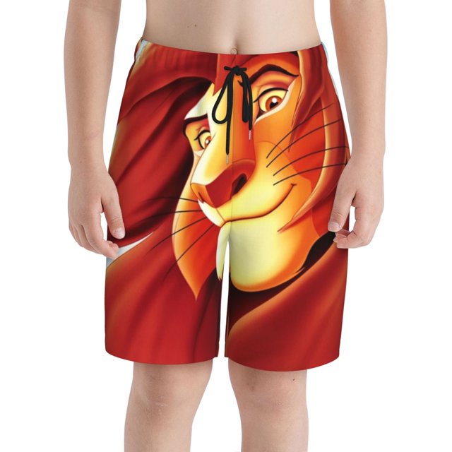 The Lion King Boy's Swim Trunks Quick Dry Board Shorts Kids Beach Swim ...