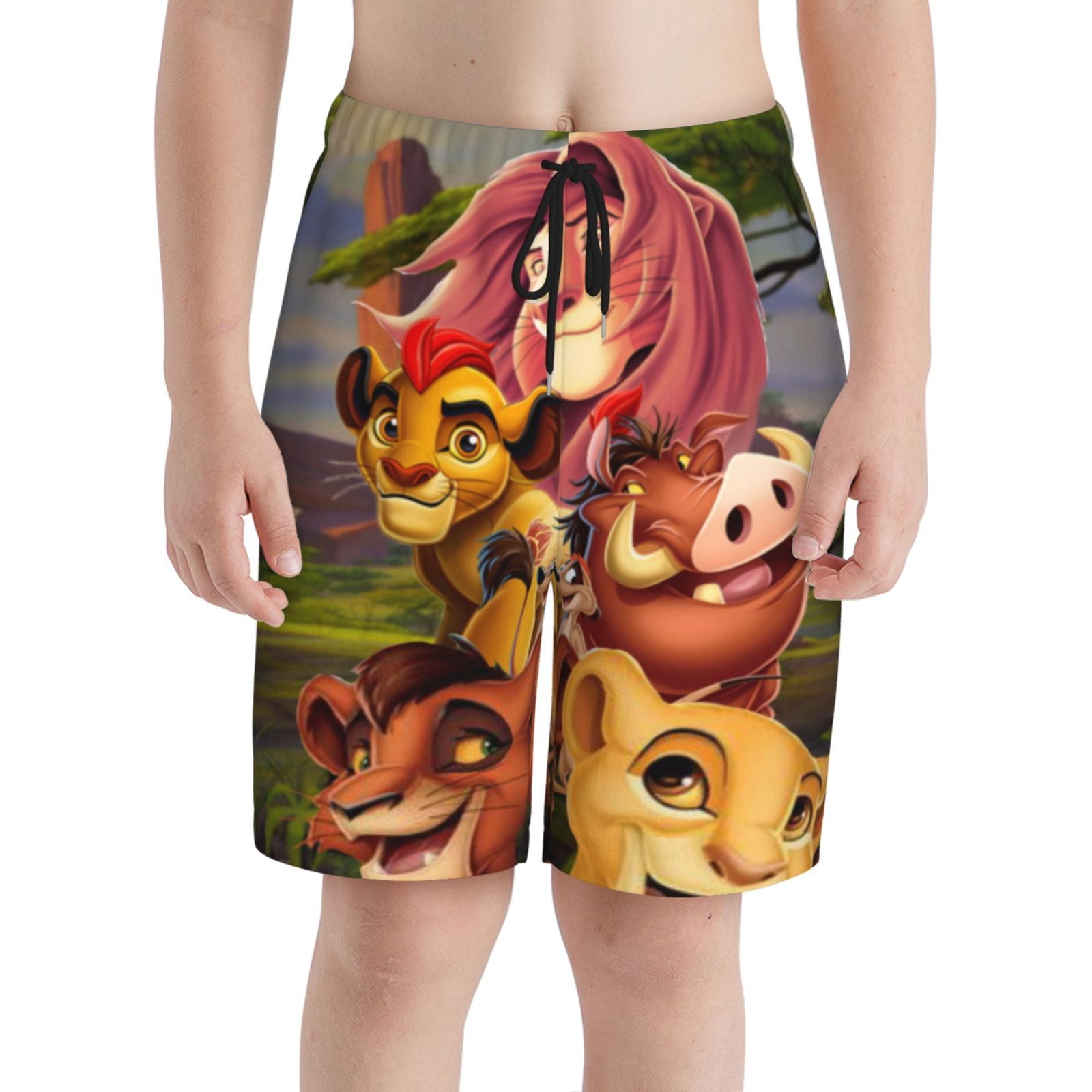 The Lion King Boy's Swim Trunks Quick Dry Board Shorts Kids Beach Swim ...