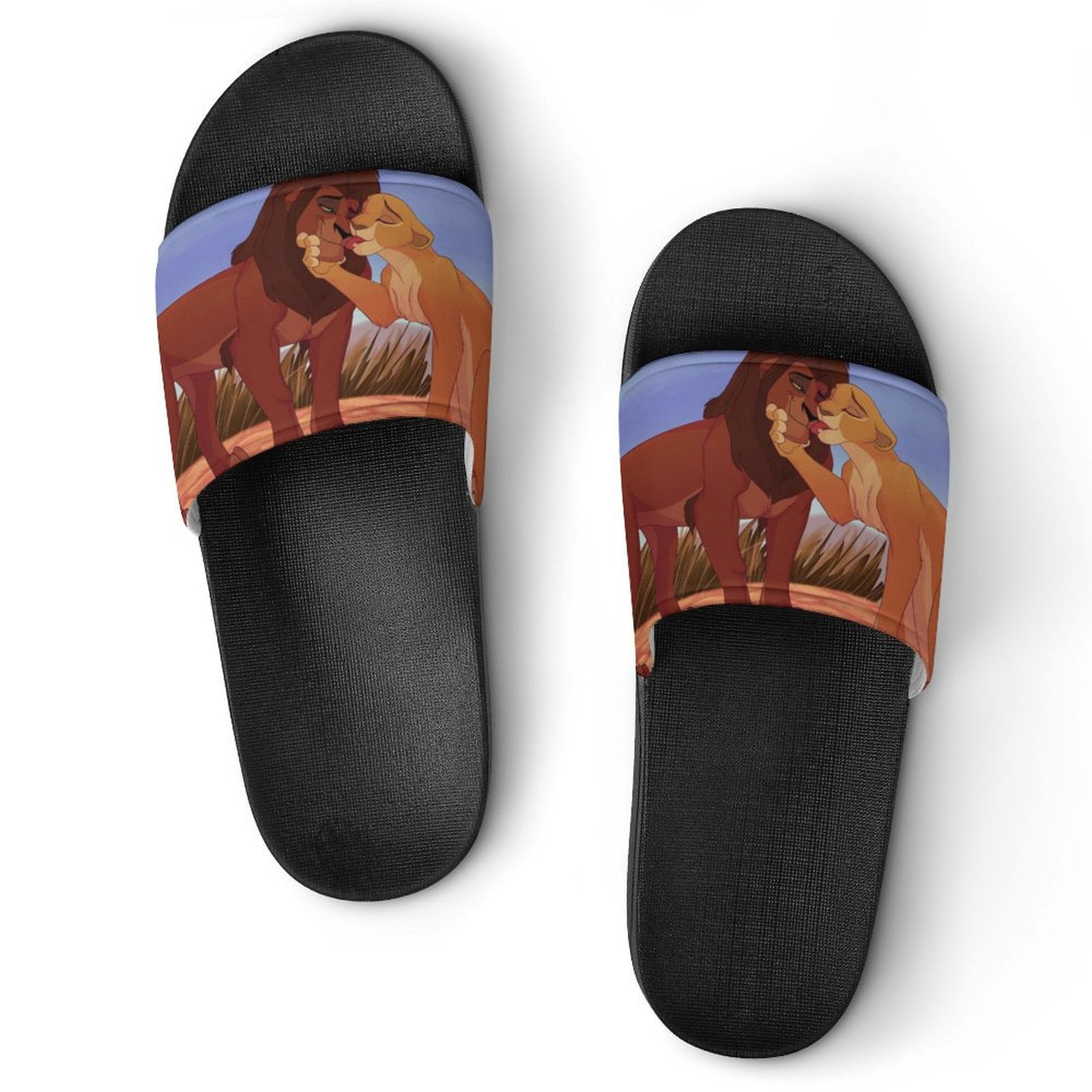 The Lion King Boys Slide Sandals, Comfort Casual Pool Slide Outdoor ...