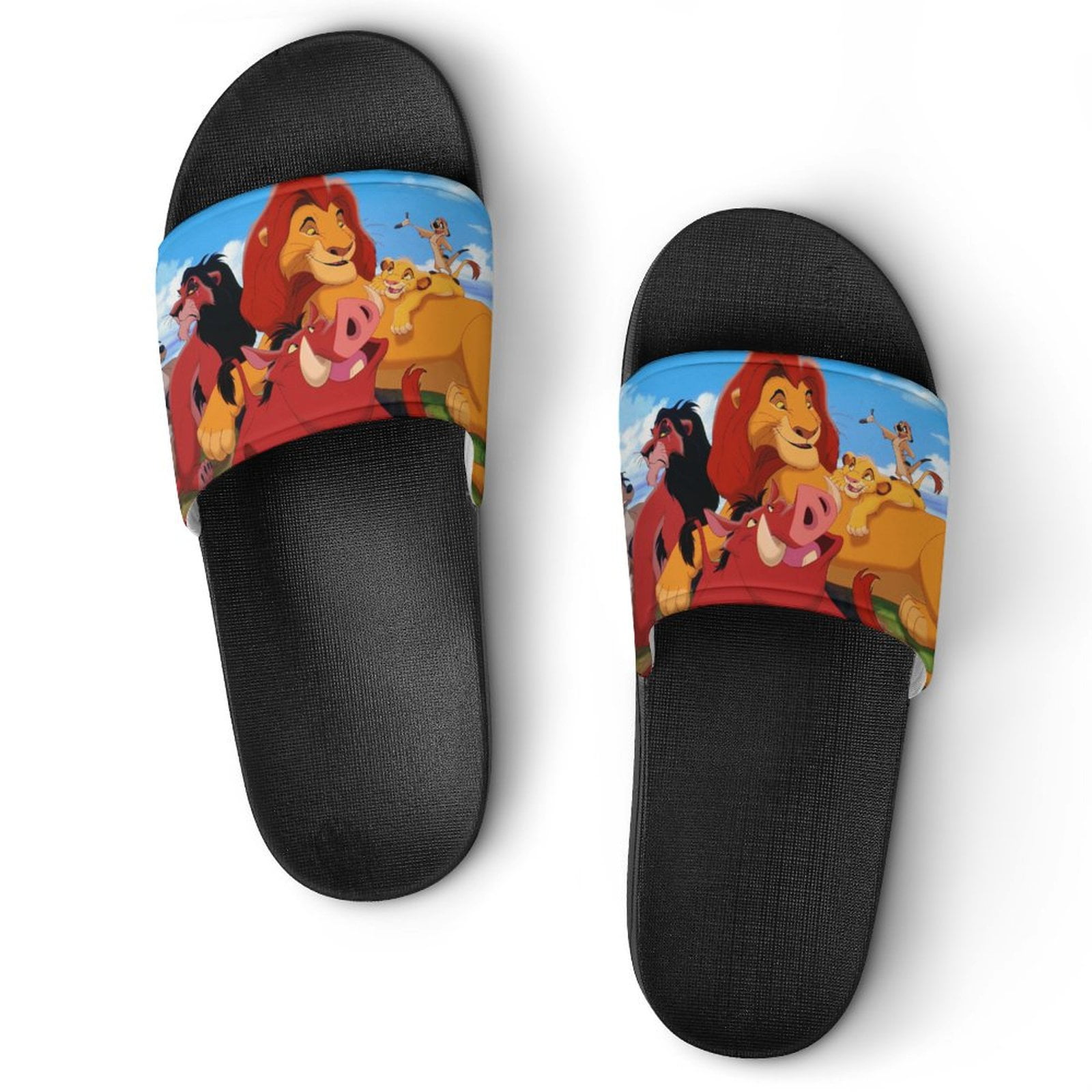 The Lion King Boys Slide Sandals, Comfort Casual Pool Slide Outdoor ...
