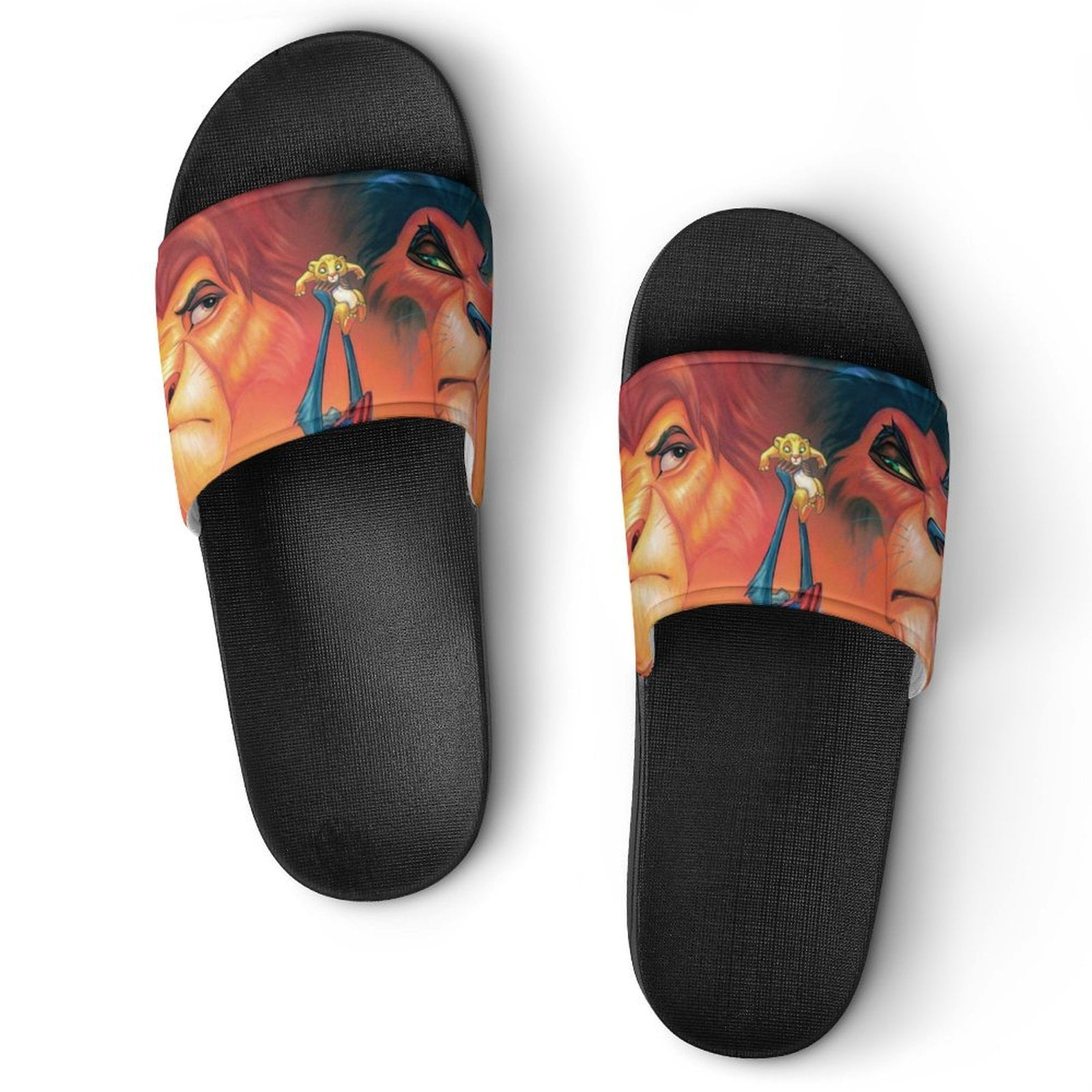 The Lion King Boys Slide Sandals, Comfort Casual Pool Slide Outdoor ...