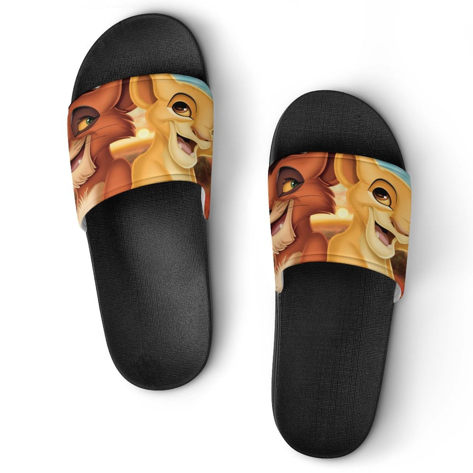 The Lion King Boys Slide Sandals, Comfort Casual Pool Slide Outdoor ...