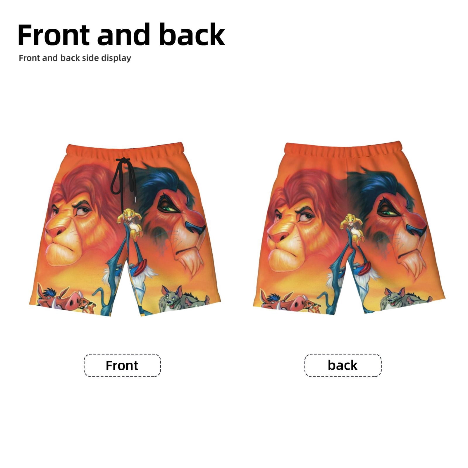 The Lion King Boys Swim Trunks Quick Dry Boards Shorts For Kids Beach ...