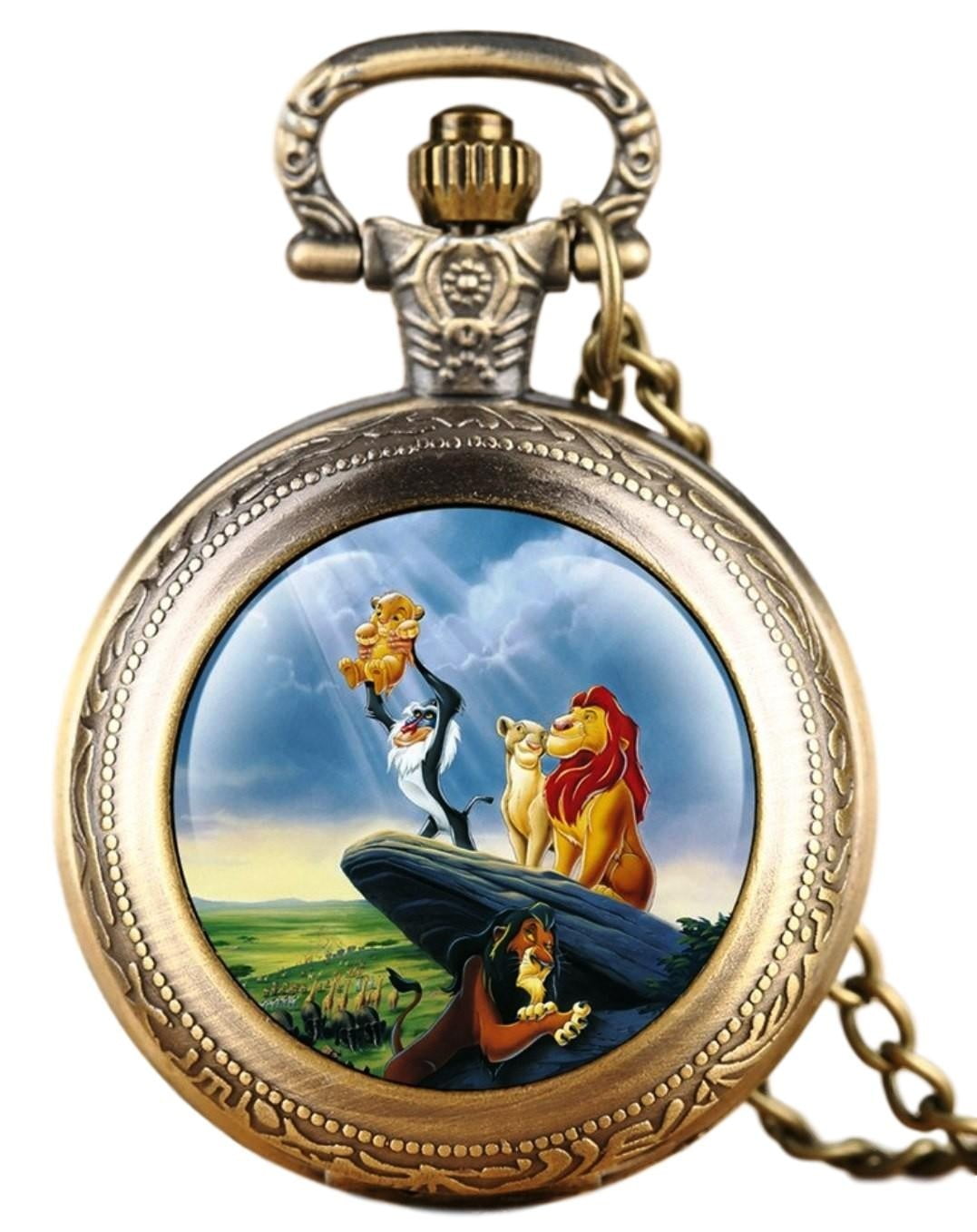 The Lion King Bronze Finish Pocket Watch - Walmart.com
