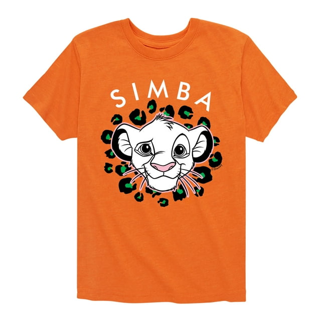 The Lion King - Cheetah Print - Simba - Toddler & Youth Short Sleeve ...