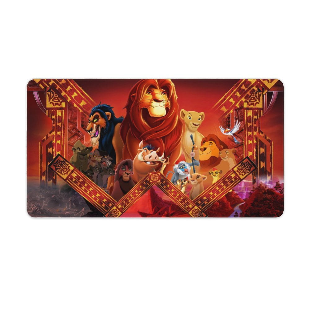 The Lion King Desk Pad Mouse Pad, Large Gaming Mouse Mat with Stitched ...