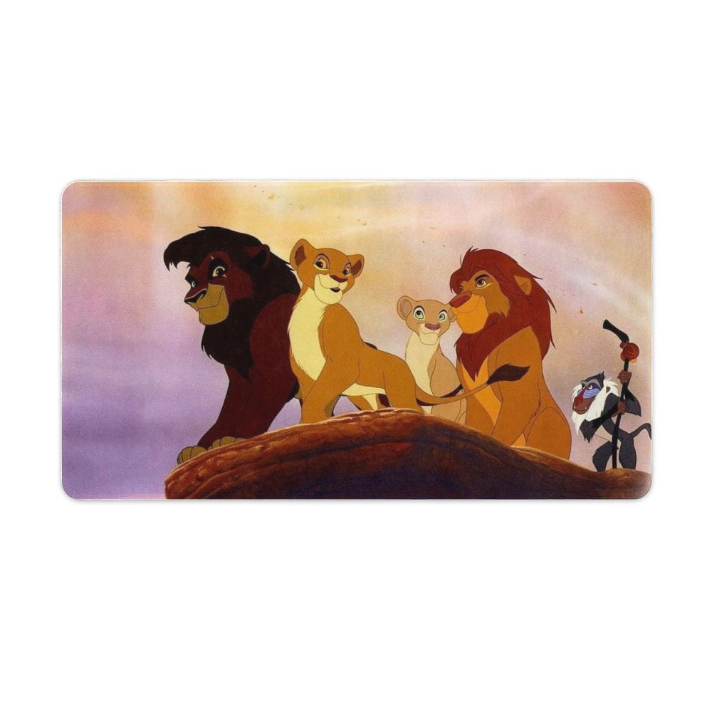 The Lion King Desk Pad Mouse Pad, Large Gaming Mouse Mat with Stitched ...