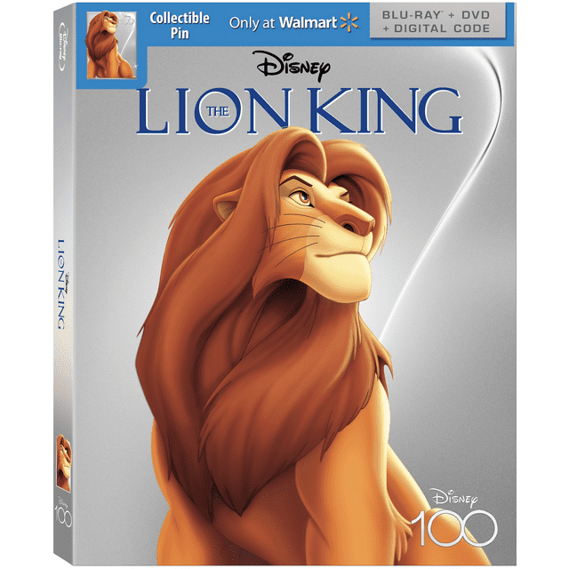 The Lion King - Disney100 Edition Walmart Exclusive (Blu-ray + DVD ...