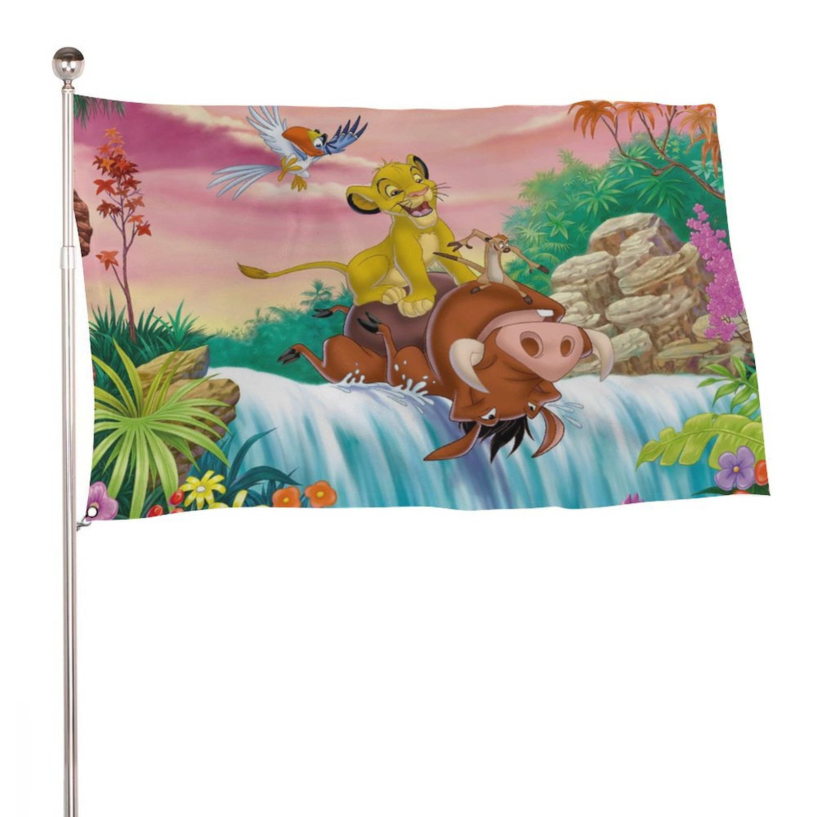 The Lion King Garden Banner - Double-Sided House Outdoor Flag for Yard ...