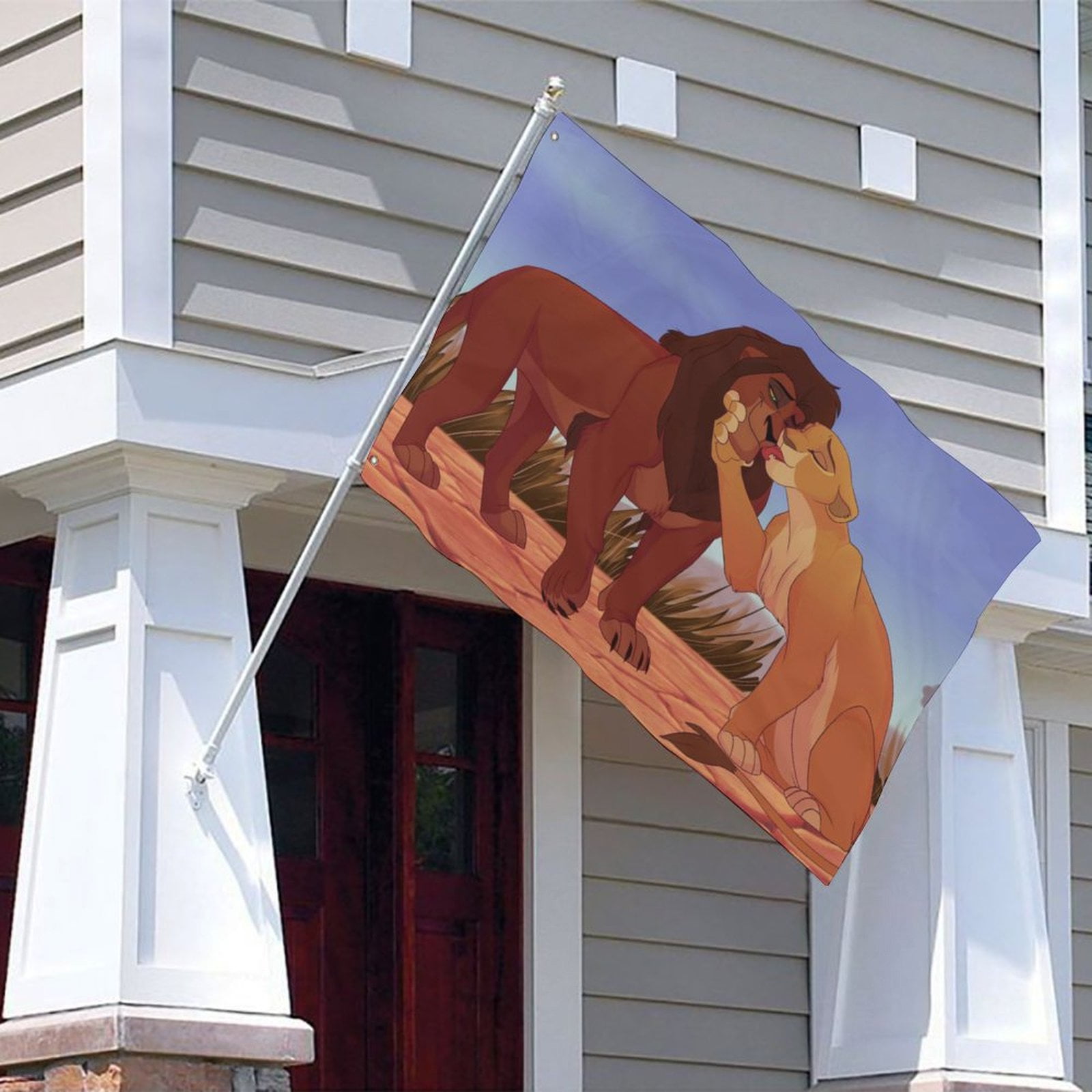 The Lion King Garden Banner - Double-Sided House Outdoor Flag for Yard ...