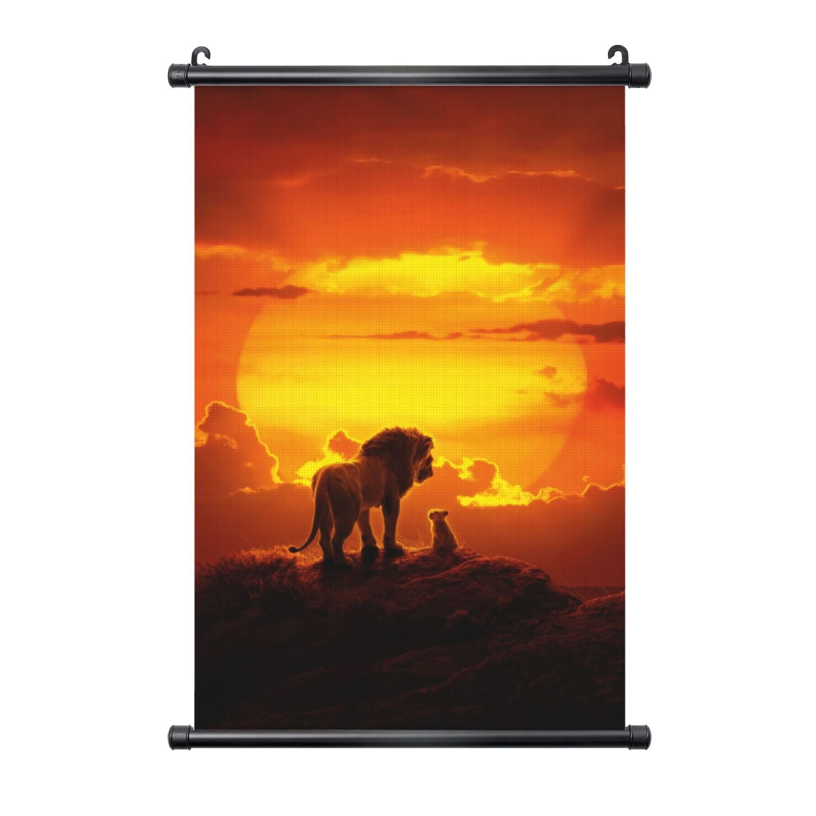 The Lion King Hanging Poster, Black Plastic Shaft Wall Hanging Posters ...