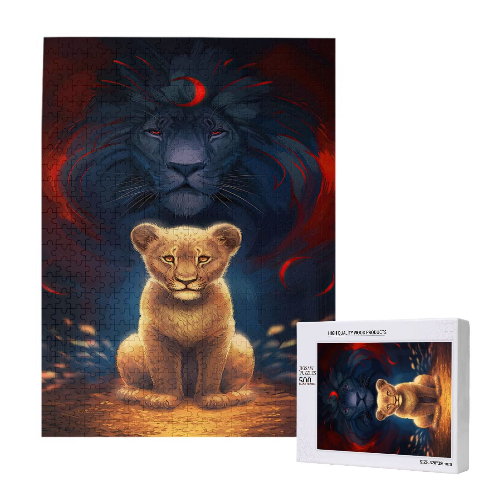 The Lion King Jigsaw Puzzle 300 500 1000 Piece Colorful Puzzles Gifts ...