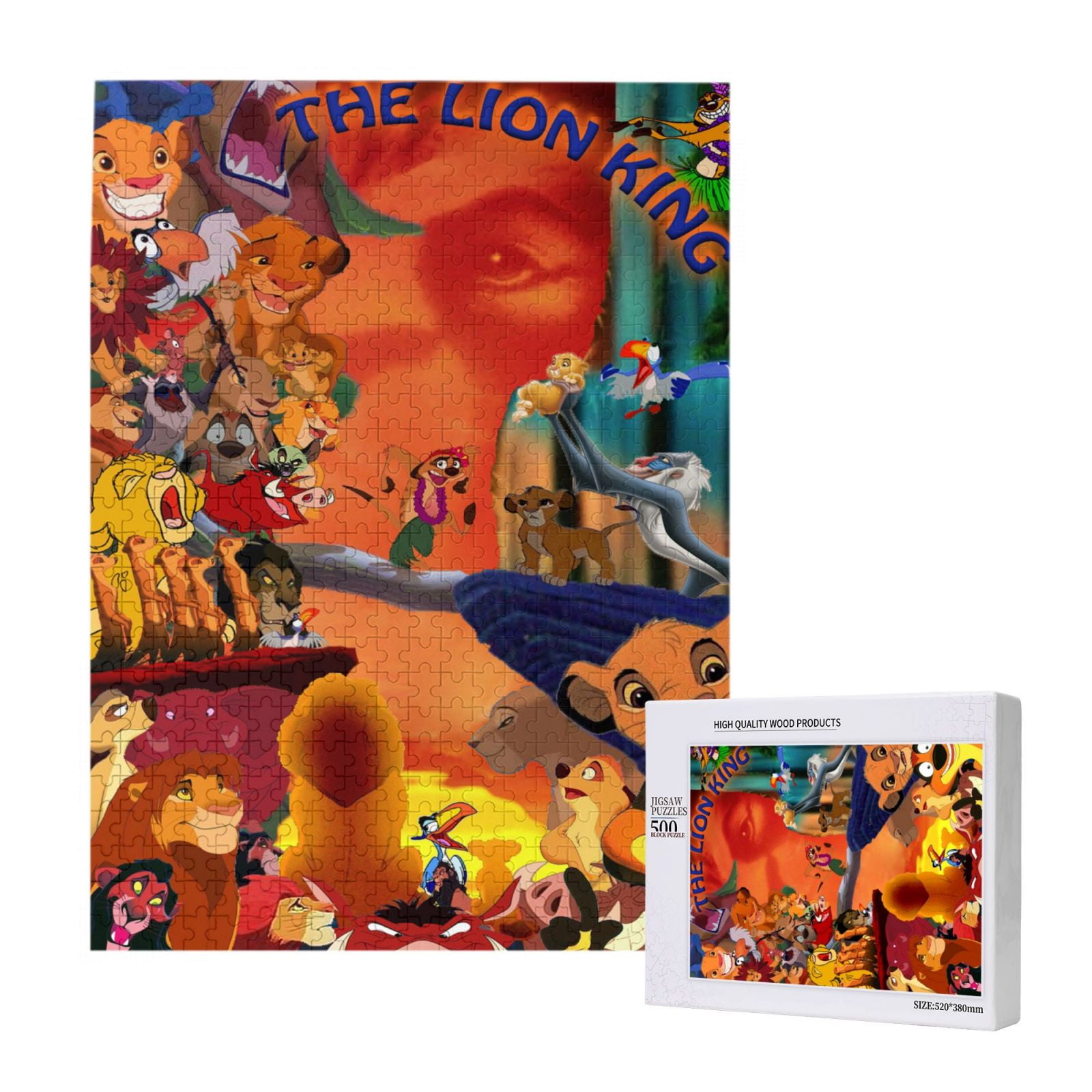The Lion King Jigsaw Puzzle Interactive Brain Teaser Board Game for ...