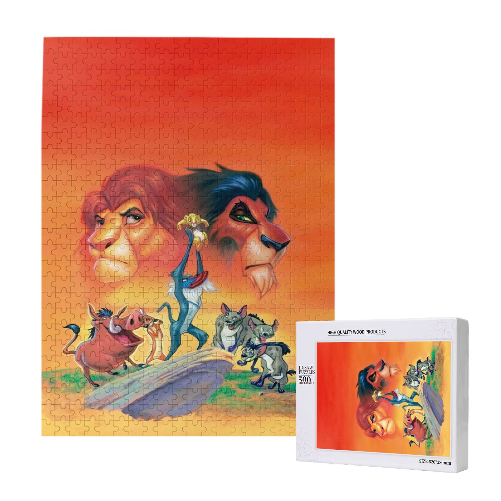 The Lion King Jigsaw Puzzle Interactive Brain Teaser Board Game for ...