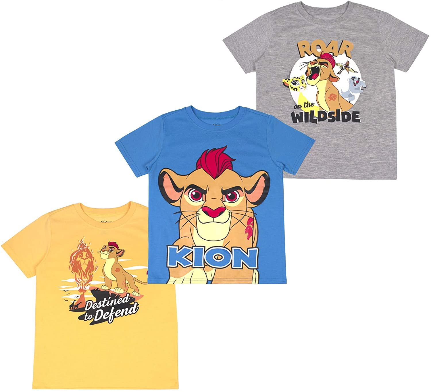 Disney's Lion King Kion, Bunga & Fuli Boys T-Shirts - 3 Pack Guard ...