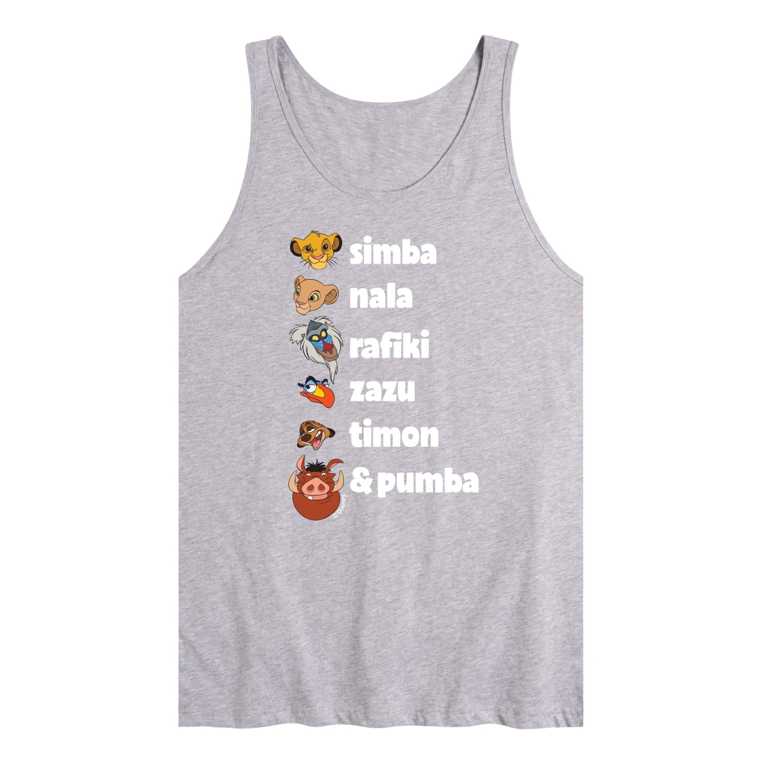 The Lion King - Main Characters - Men's Jersey Tank Top - Walmart.com