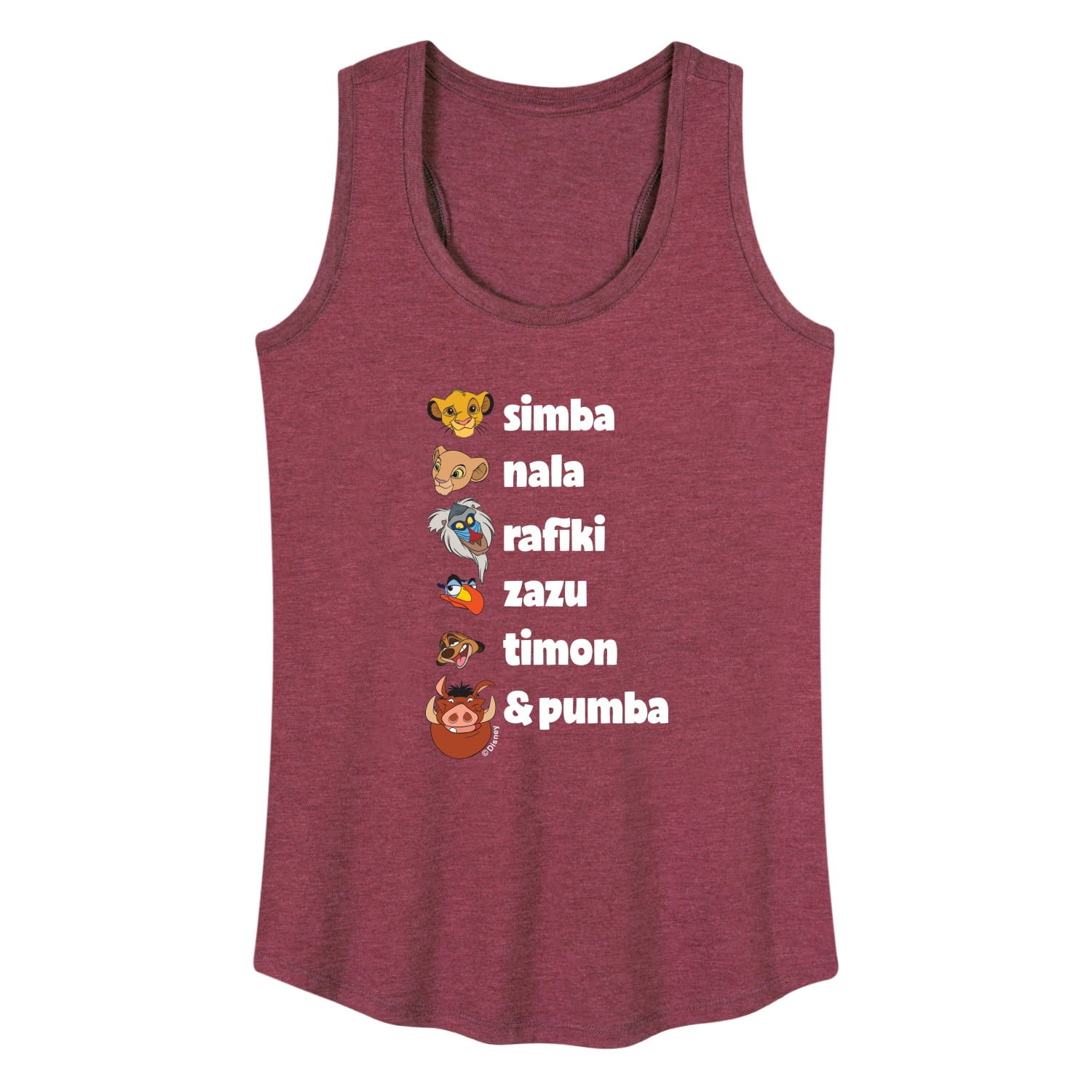 The Lion King - Main Characters - Women's Racerback Tank Top - Walmart.com