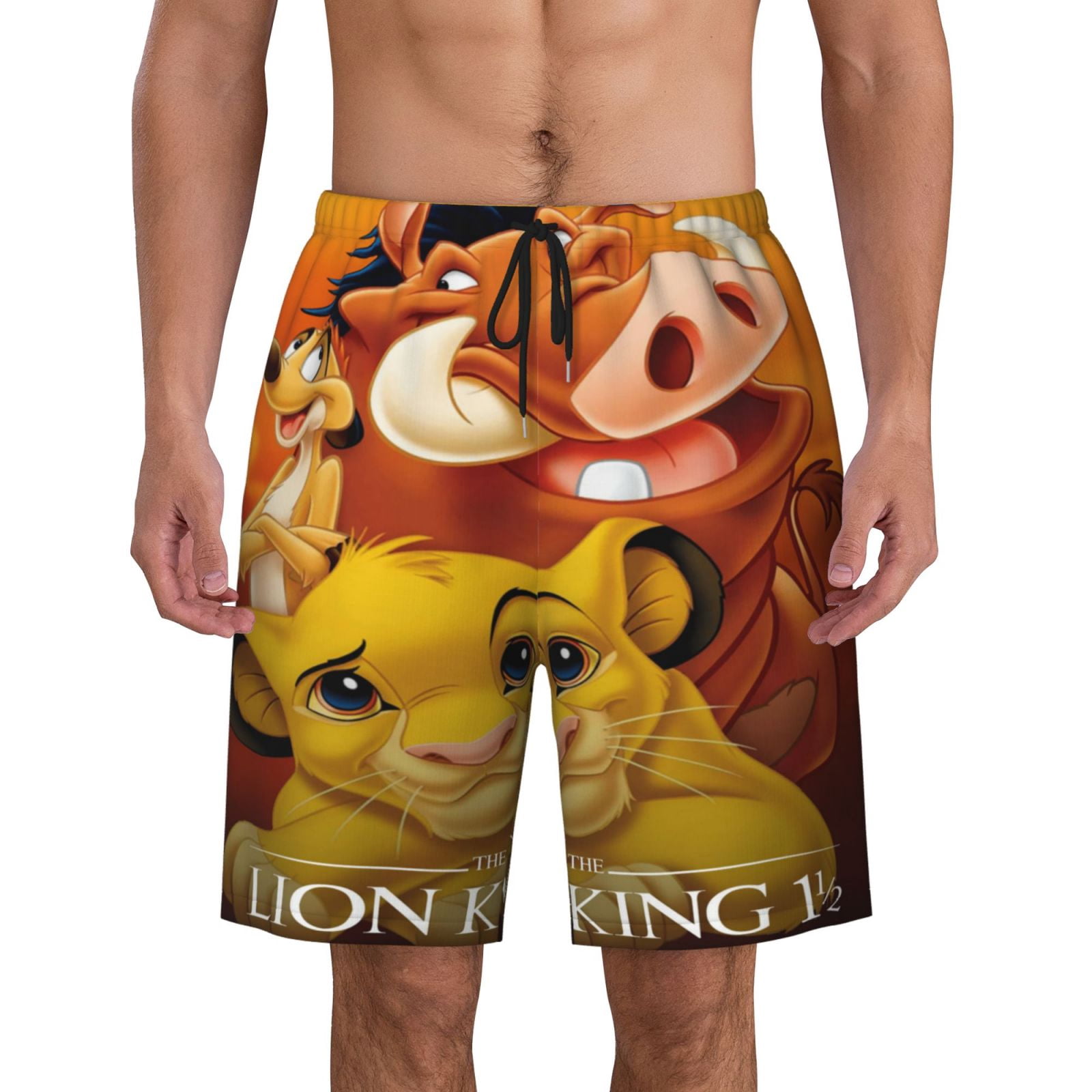 The Lion King Men's Swim Trunks Quick Dry Board Shorts Bathing Suit ...