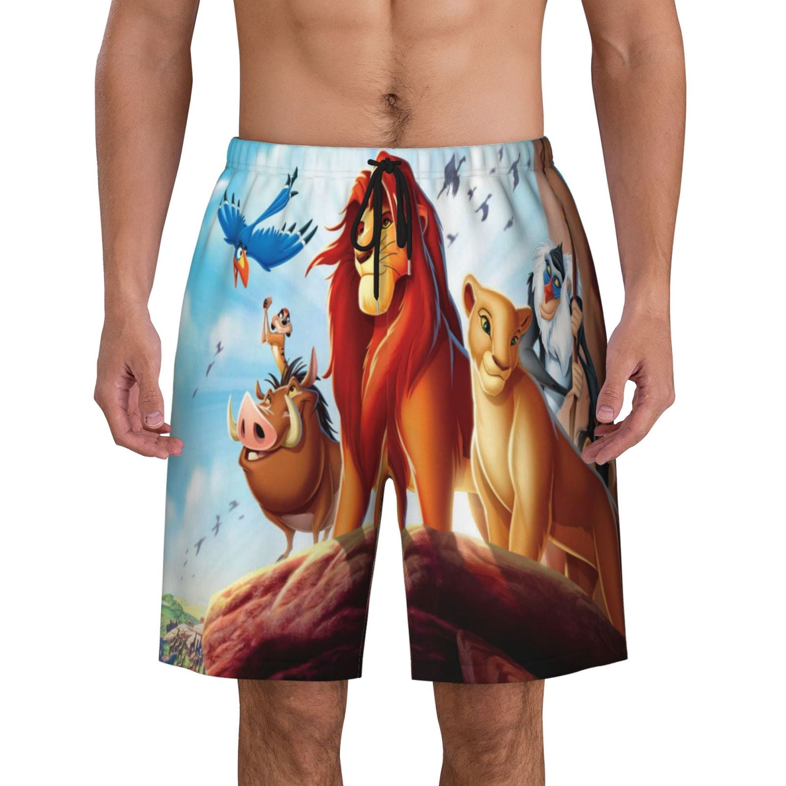 The Lion King Mens Swim Trunks Quick Dry Board Shorts With Mesh Lining ...