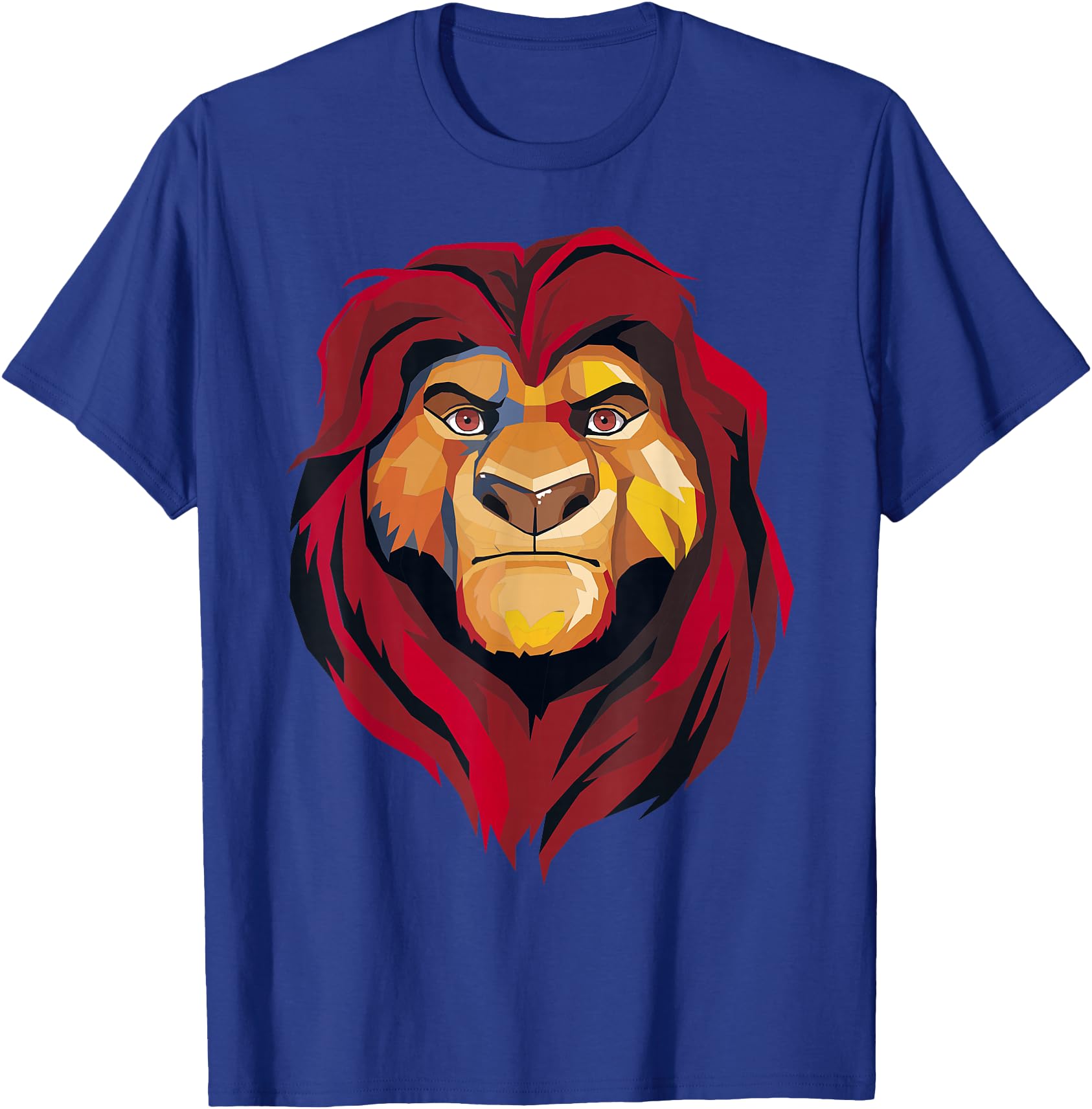 The Lion King Mufasa Artistic Painted Portrait DTG Print Unisex T-Shirt ...