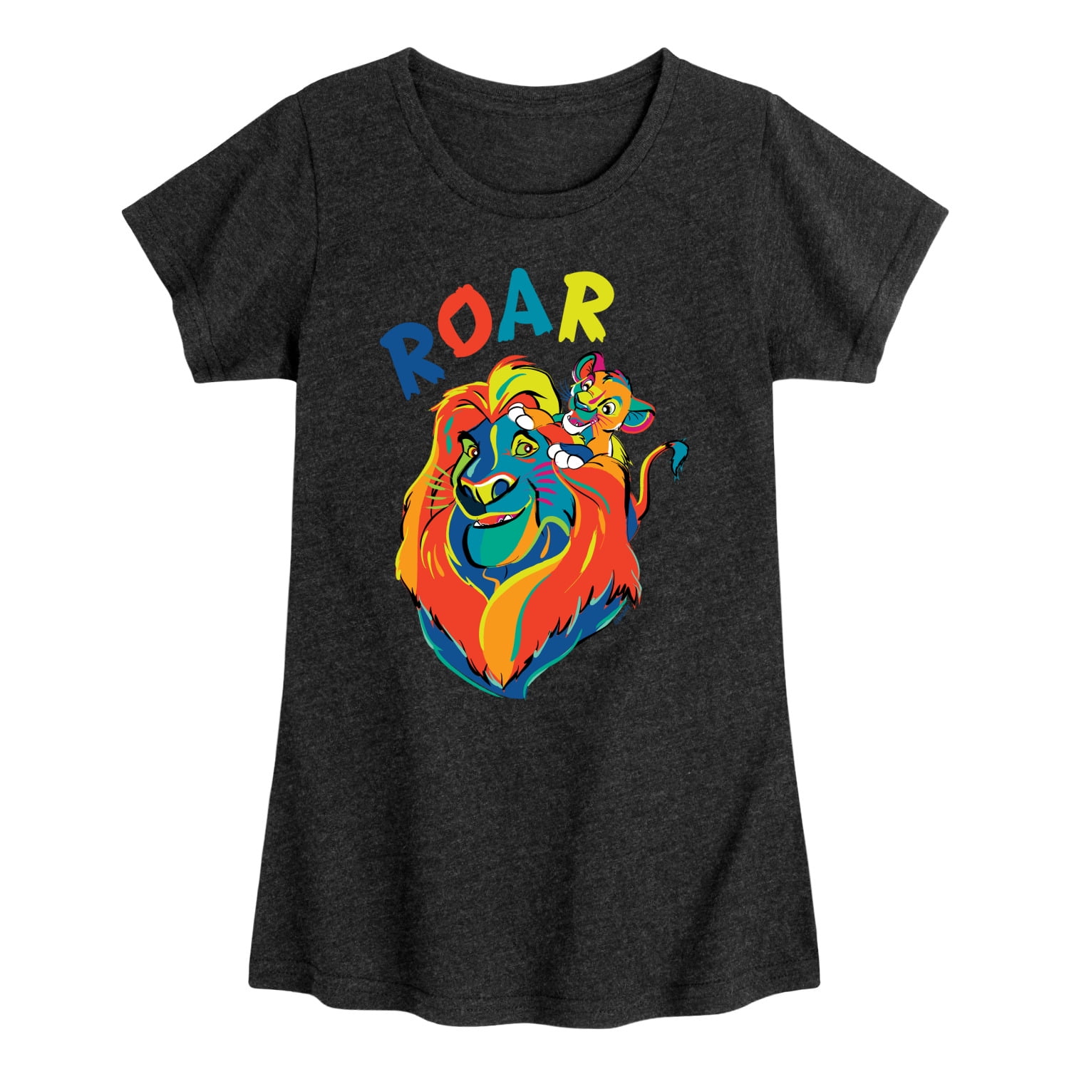 The Lion King - Mufasa & Simba - Roar - Toddler & Youth Girls Short Sleeve Graphic T-Shirt ...