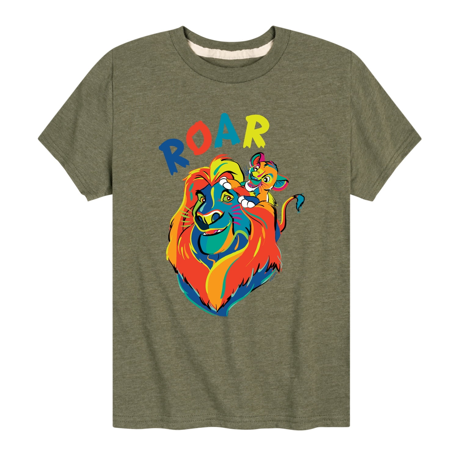 The Lion King - Mufasa & Simba - Roar - Toddler & Youth Short Sleeve Graphic T-Shirt - Walmart.com