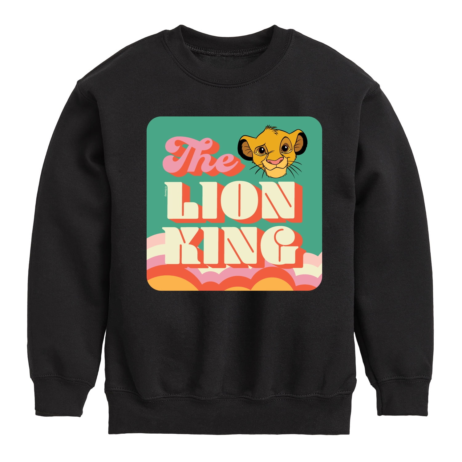 The Lion King - Retro Styled - Simba - Toddler & Youth Crewneck Fleece ...