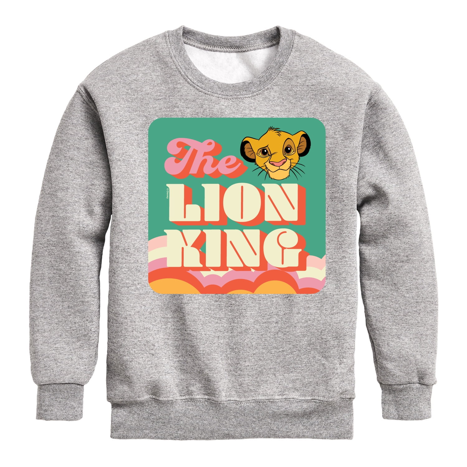 The Lion King - Retro Styled - Simba - Toddler & Youth Crewneck Fleece ...