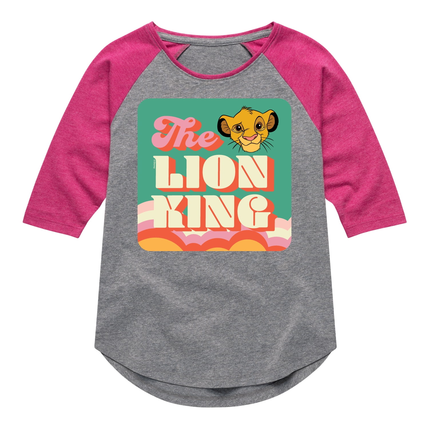 The Lion King - Retro Styled - Simba - Toddler & Youth Girls Raglan ...