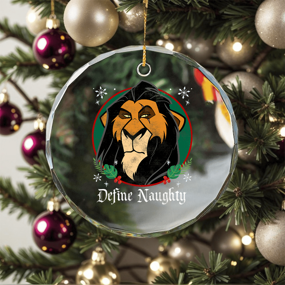 The Lion King Scar Define Naughty Ornament, Hanging Decor, Crystal ...