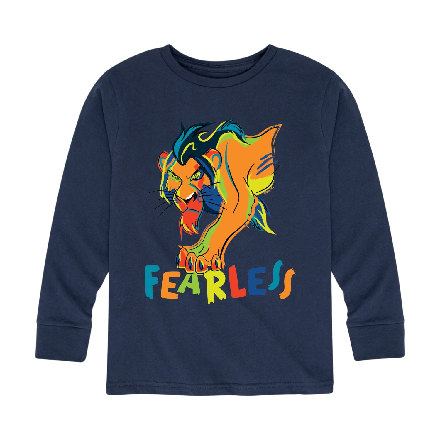 The Lion King - Scar - Fearless - Toddler & Youth Long Sleeve Graphic T ...