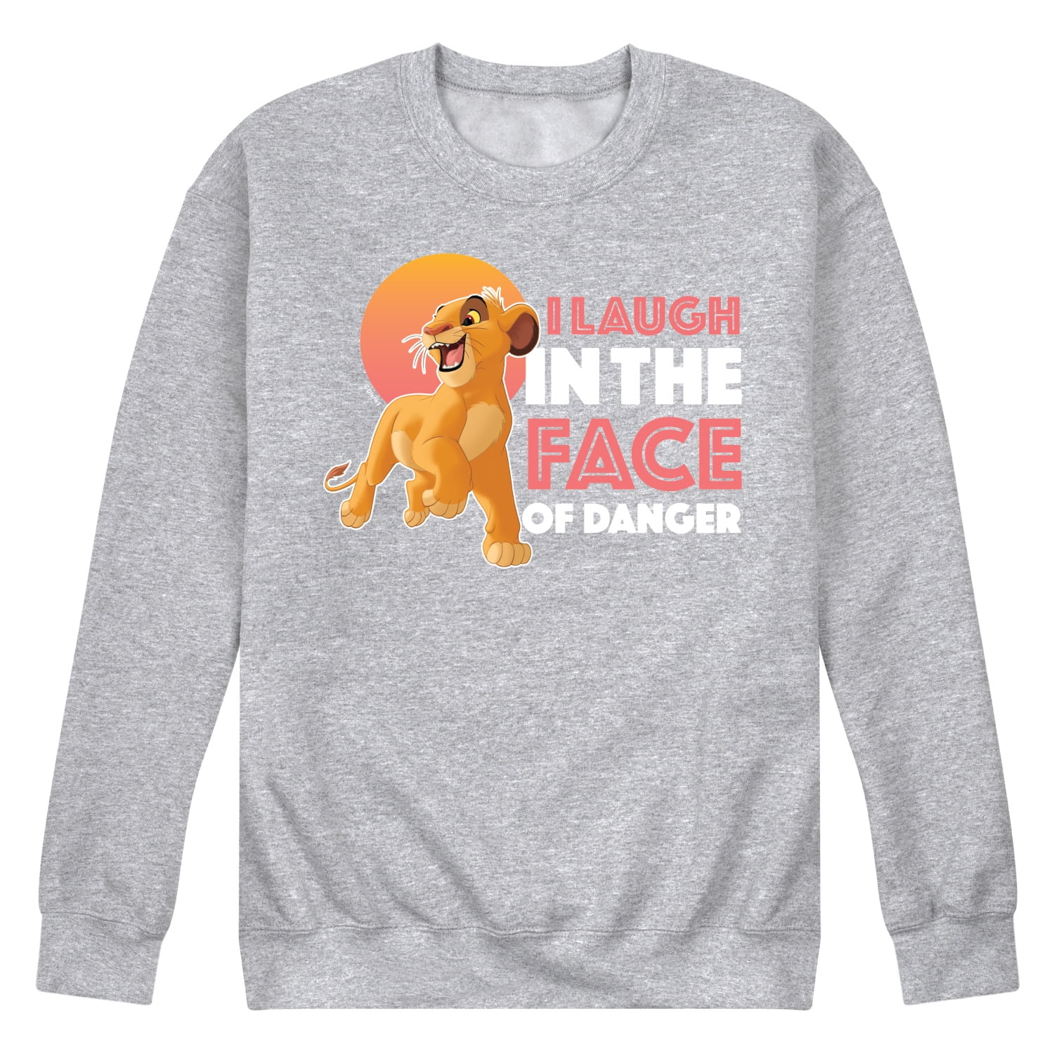 The Lion King - Simba - I Laugh in the Face of Danger - Men's Crew Neck ...