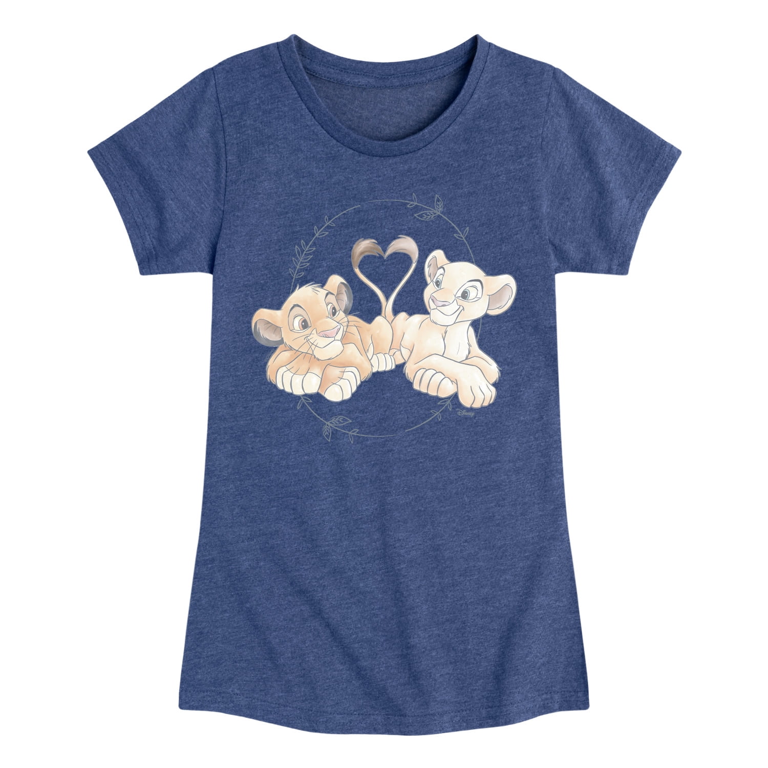 The Lion King - Simba Nala Heart - Toddler & Youth Girls Short Sleeve ...