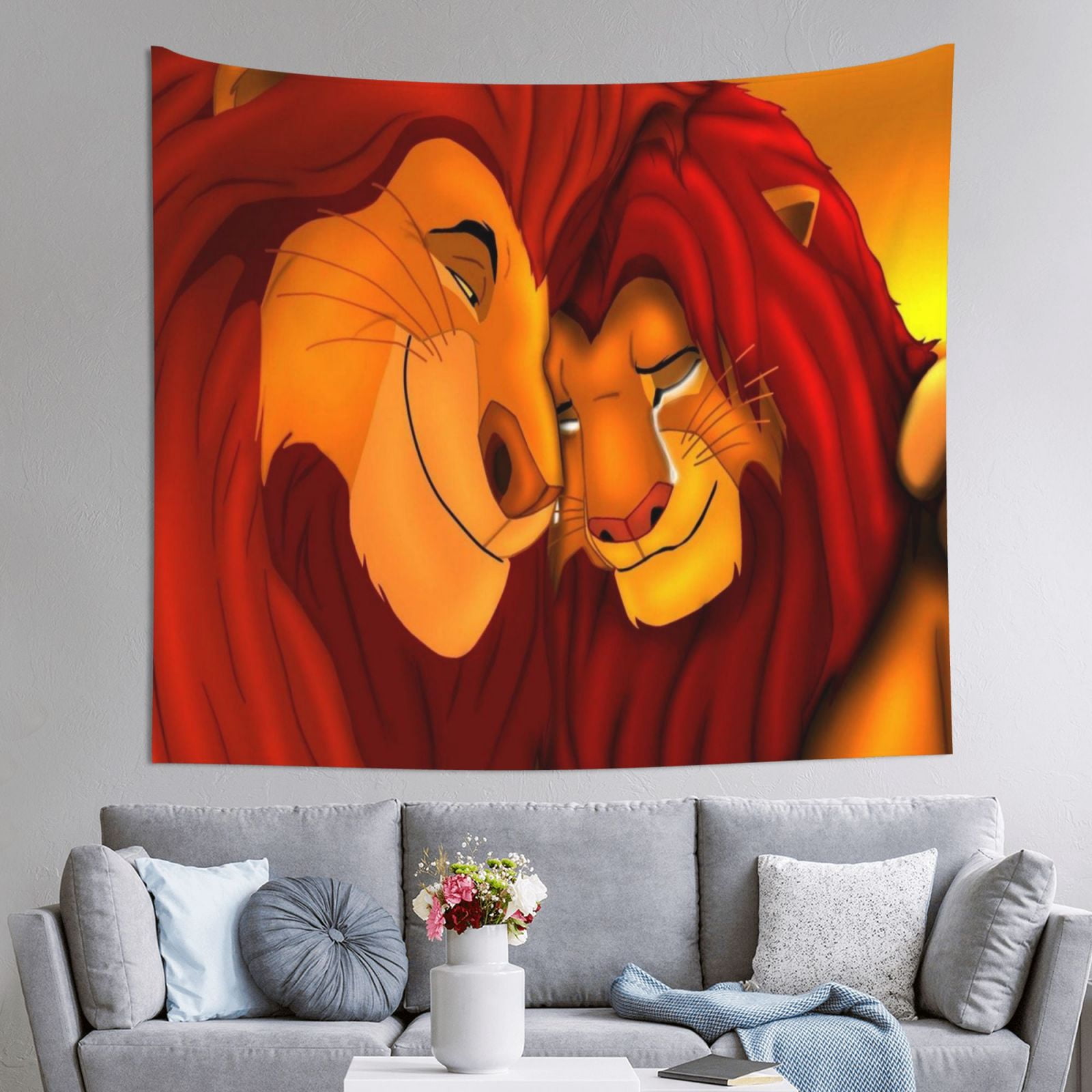 The Lion King Tapestry Wall Hanging Wall Art Decor Wall Tapestry For ...