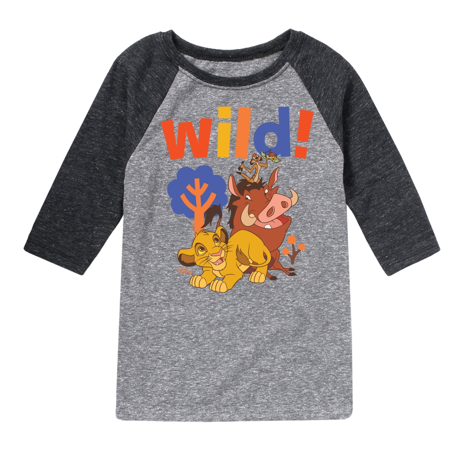 The Lion King - Wild! - Simon, Pumbaa, & Timon - Toddler & Youth Raglan ...