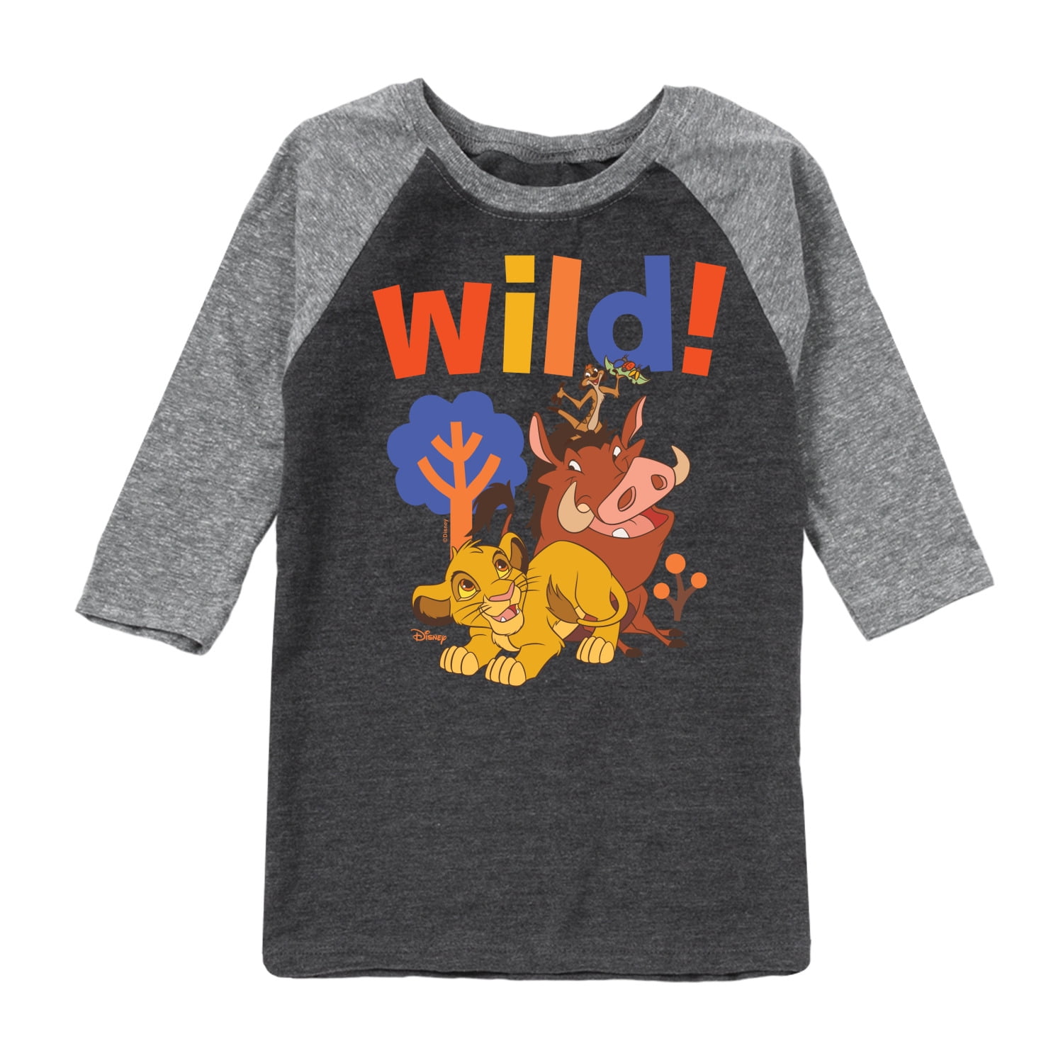 The Lion King - Wild! - Simon, Pumbaa, & Timon - Toddler & Youth Raglan ...