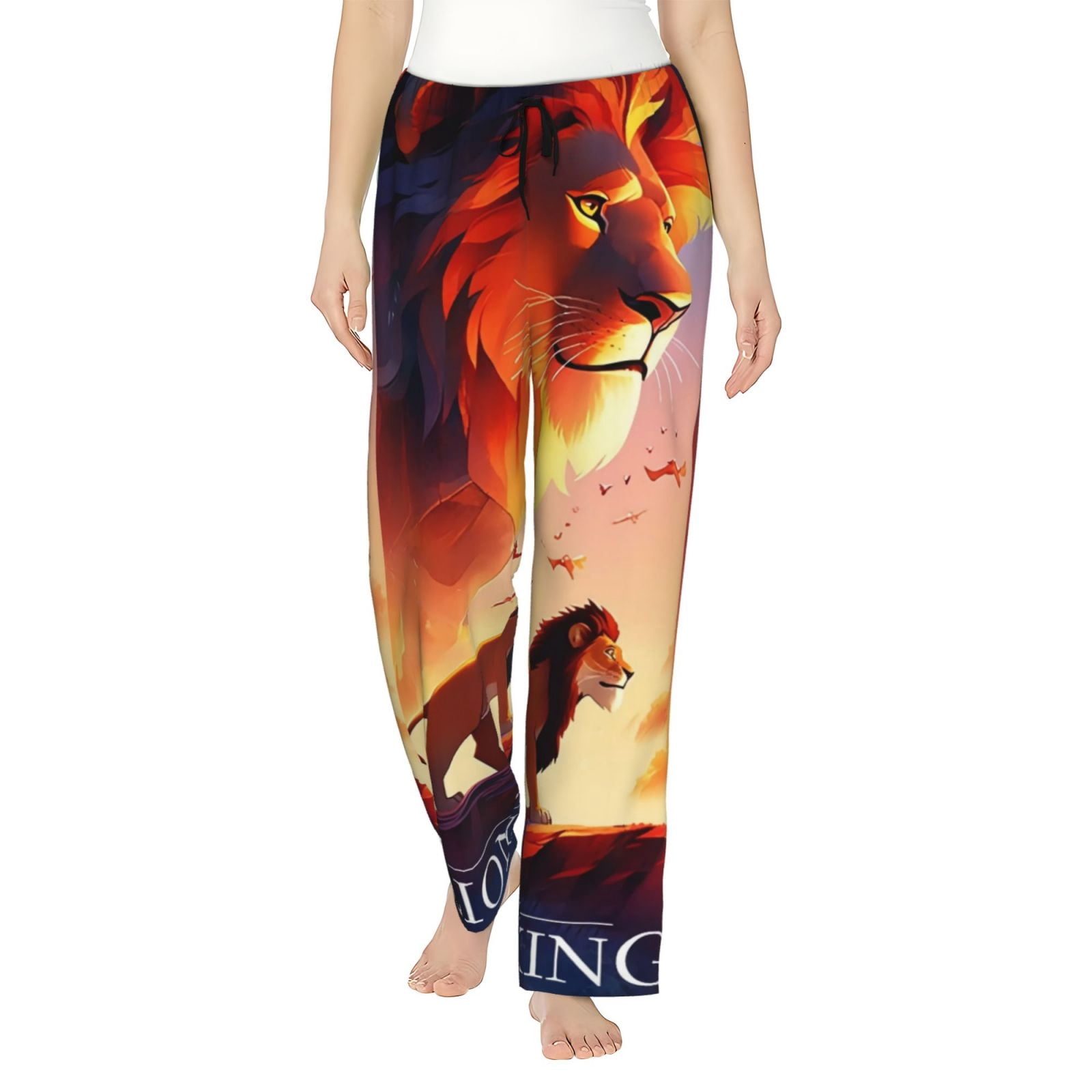The Lion King Women's Pajama Pants Comfy All Over Print Lounge Pants ...