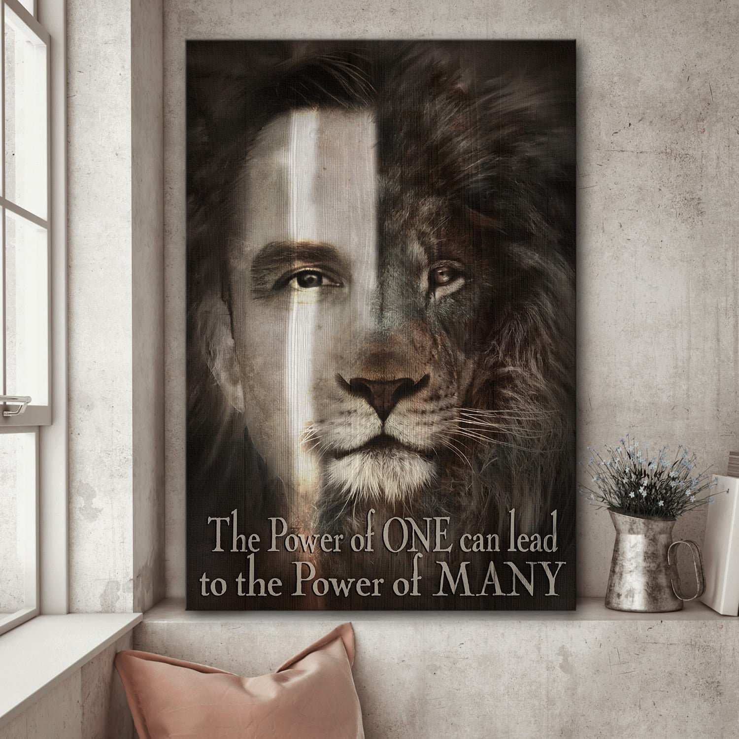 The Lion Of Judah, The Perfect Combination - Jesus Portrait Poster ...