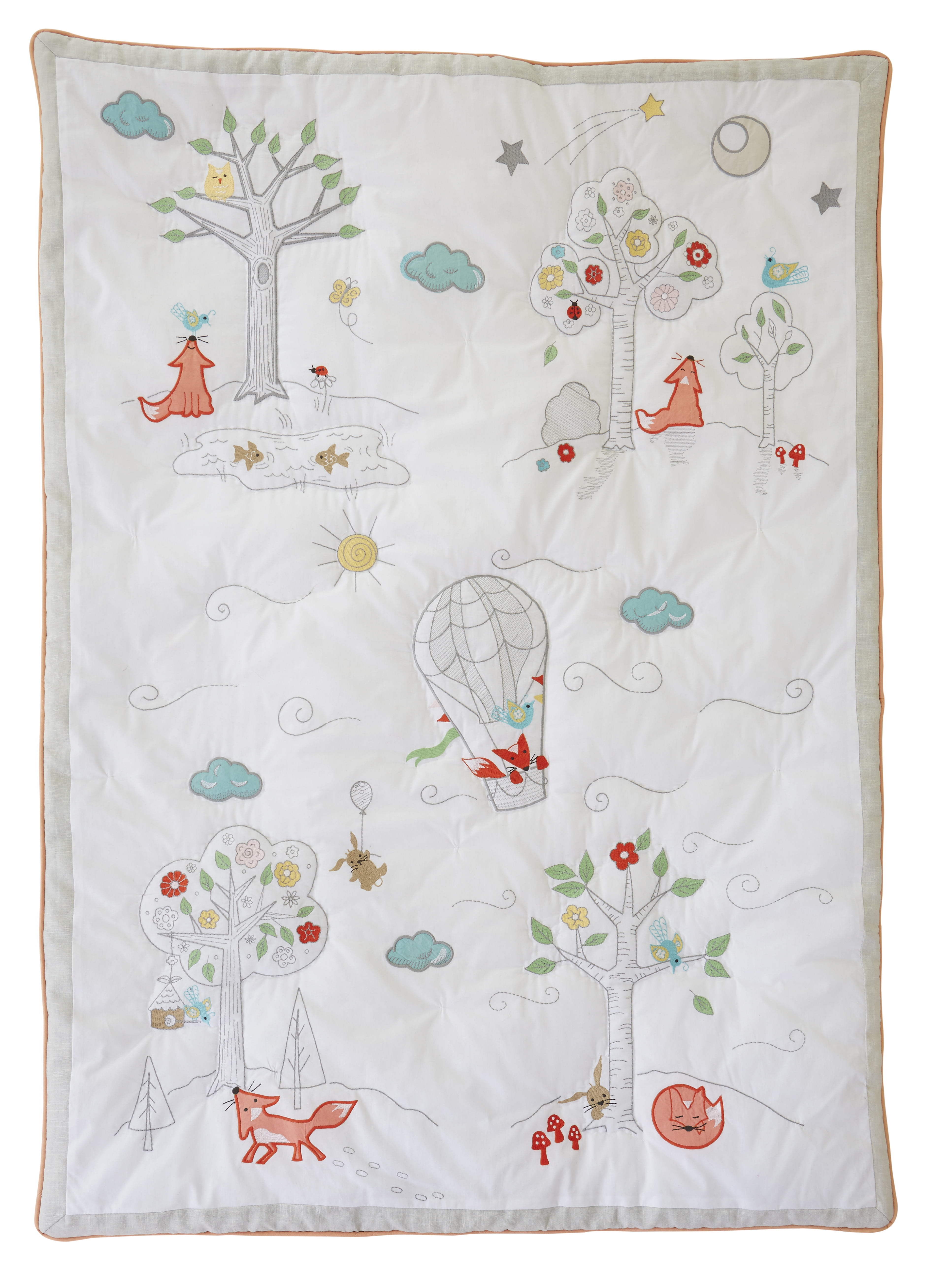 The Little Acorn "Fox and Finch" Story Quilt - Walmart.com