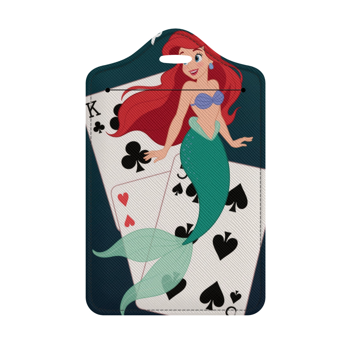 The Little Mer×maid Luggage Tags PU Leather with Privacy Cover Travel ...