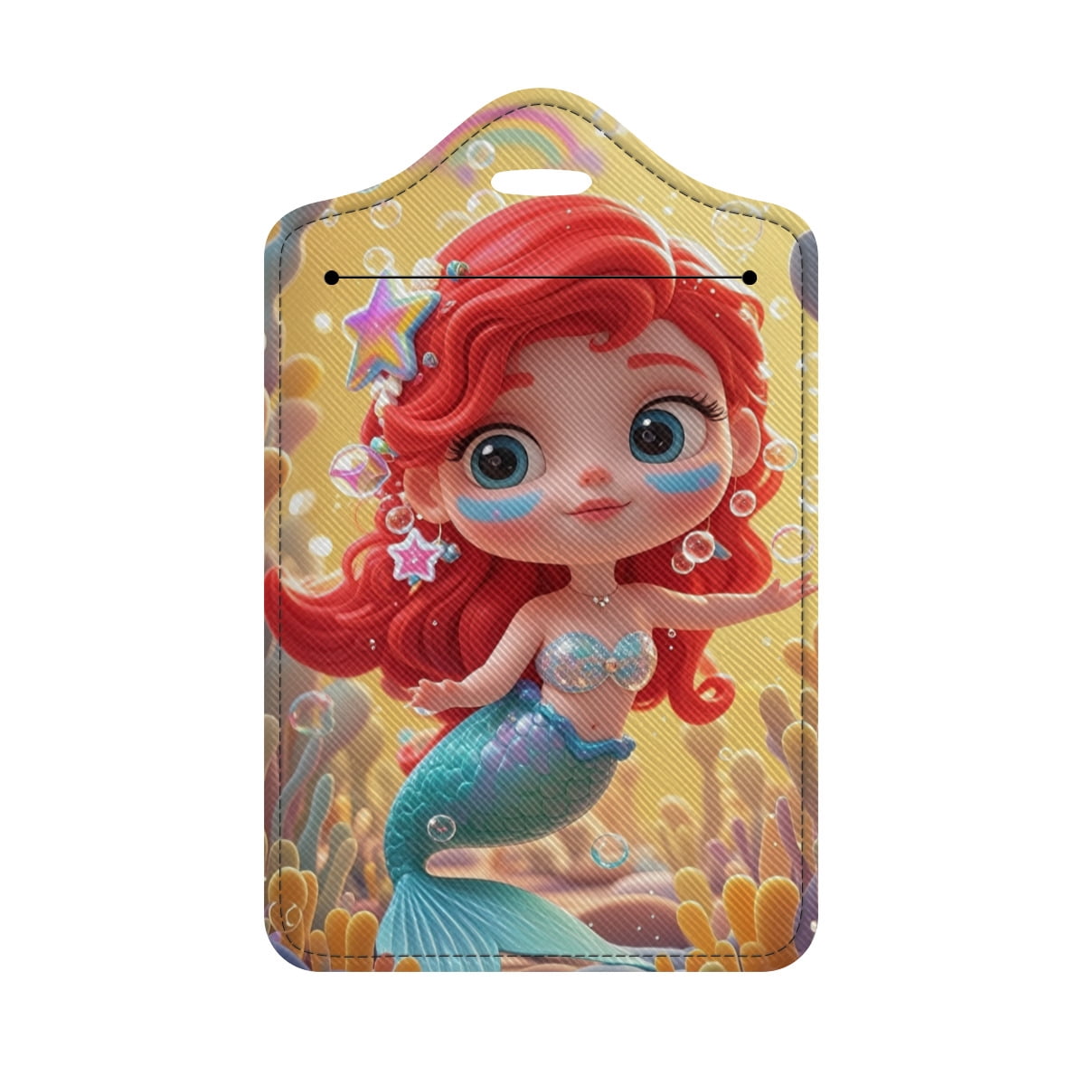 The Little Mer×maid Luggage Tags PU Leather with Privacy Cover Travel ...