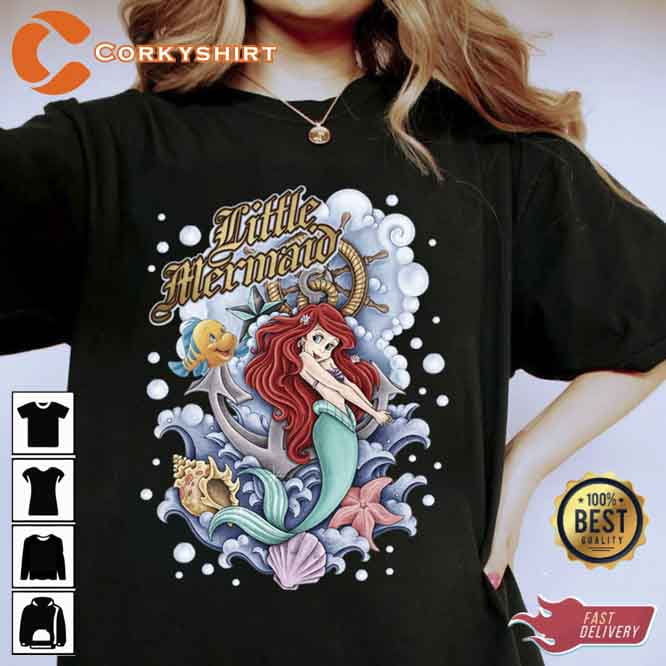 The Little Mermaid 90s Disney Princess Sweatshirt - Walmart.com