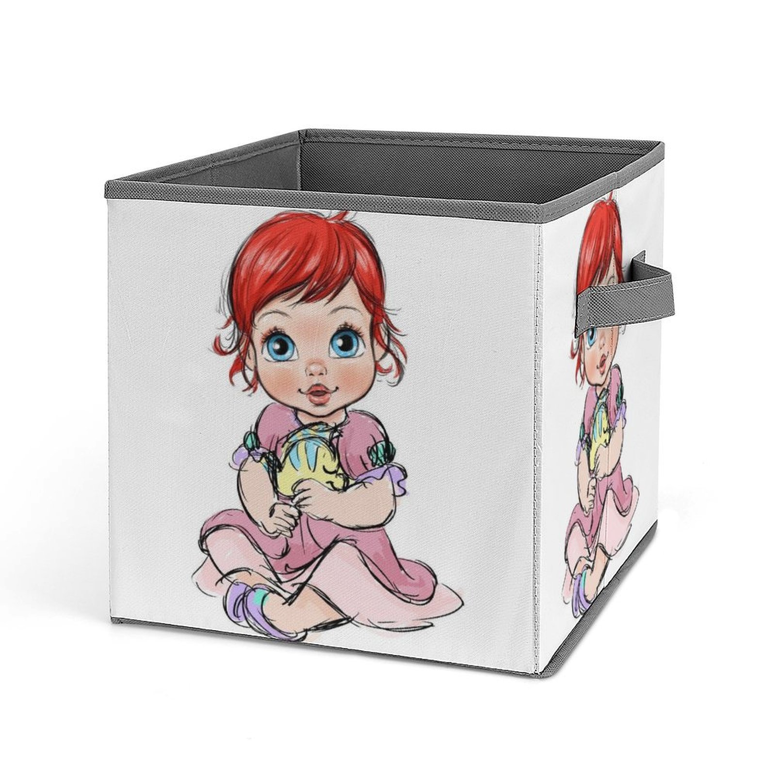 The Little Mermaid Anime Cartoon Cube Storage Bins, 10.6 Cube Storage ...
