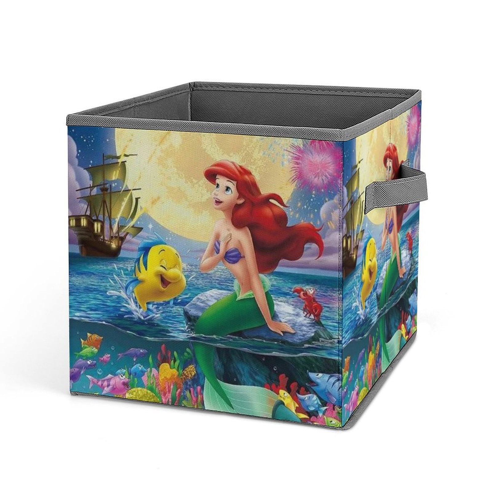 The Little Mermaid Anime Cartoon Cube Storage Bins, 10.6 Cube Storage ...