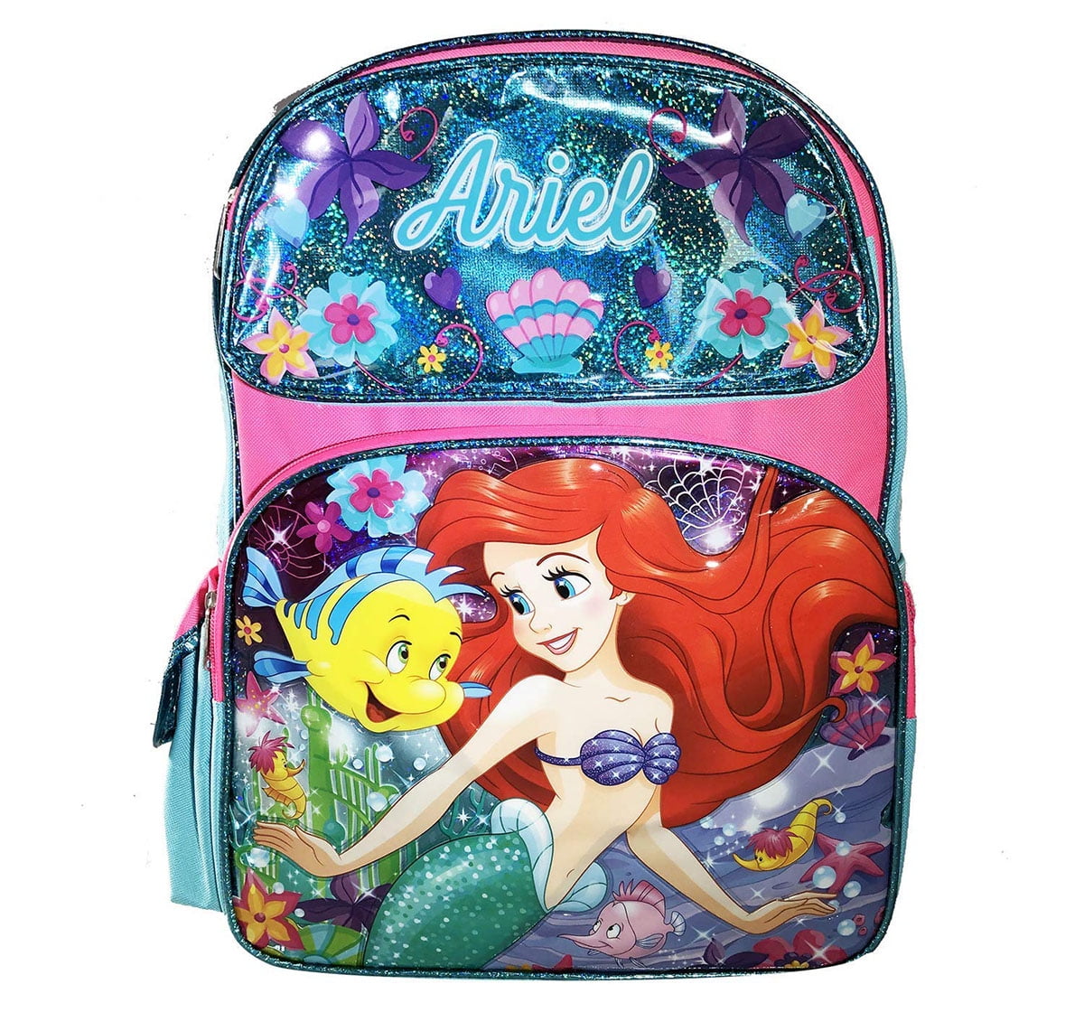 The Little Mermaid Ariel 16" Large School Backpack - Walmart.com