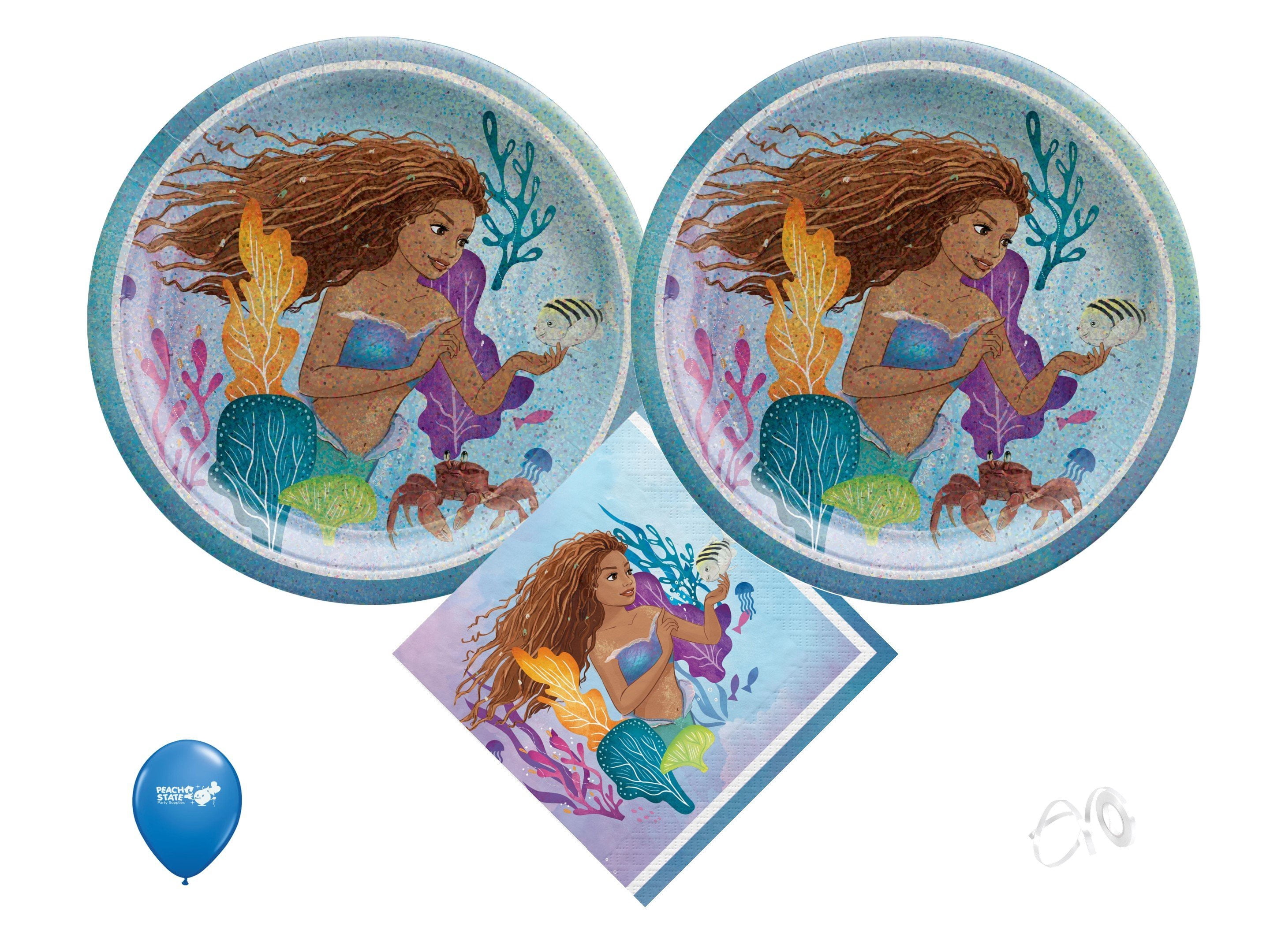 The Little Mermaid Ariel Birthday Party Supplies Bundle Little Mermaid ...