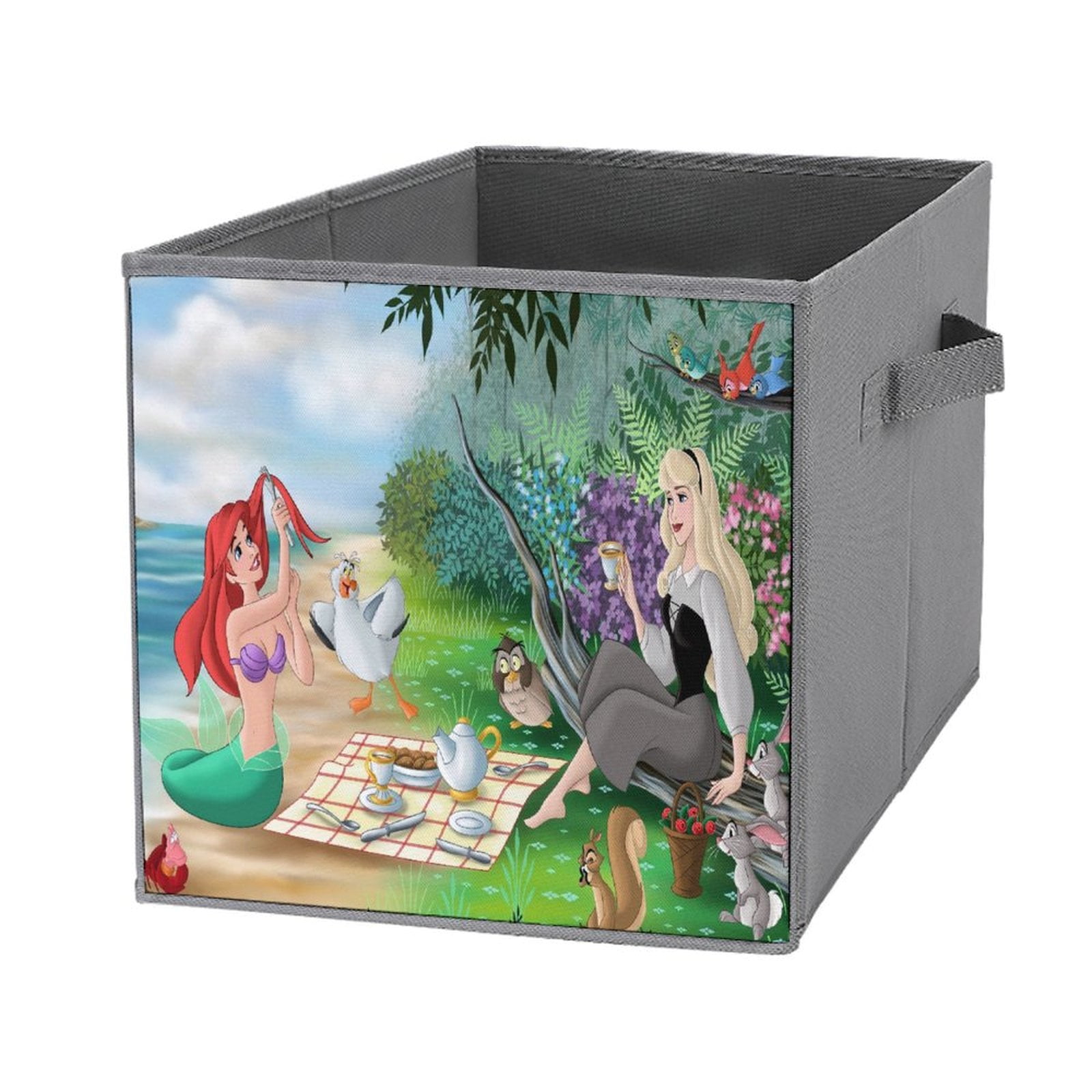 The Little Mermaid Ariel Fabric Storage Cubes - Foldable Storage Bins ...