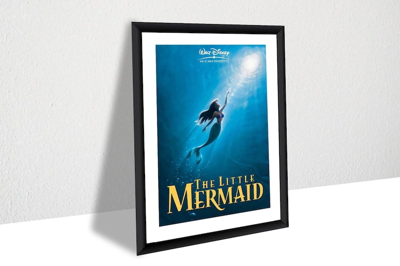 The Little Mermaid Ariel Wall Art - Classic Movie Animation Poster 8x12 ...