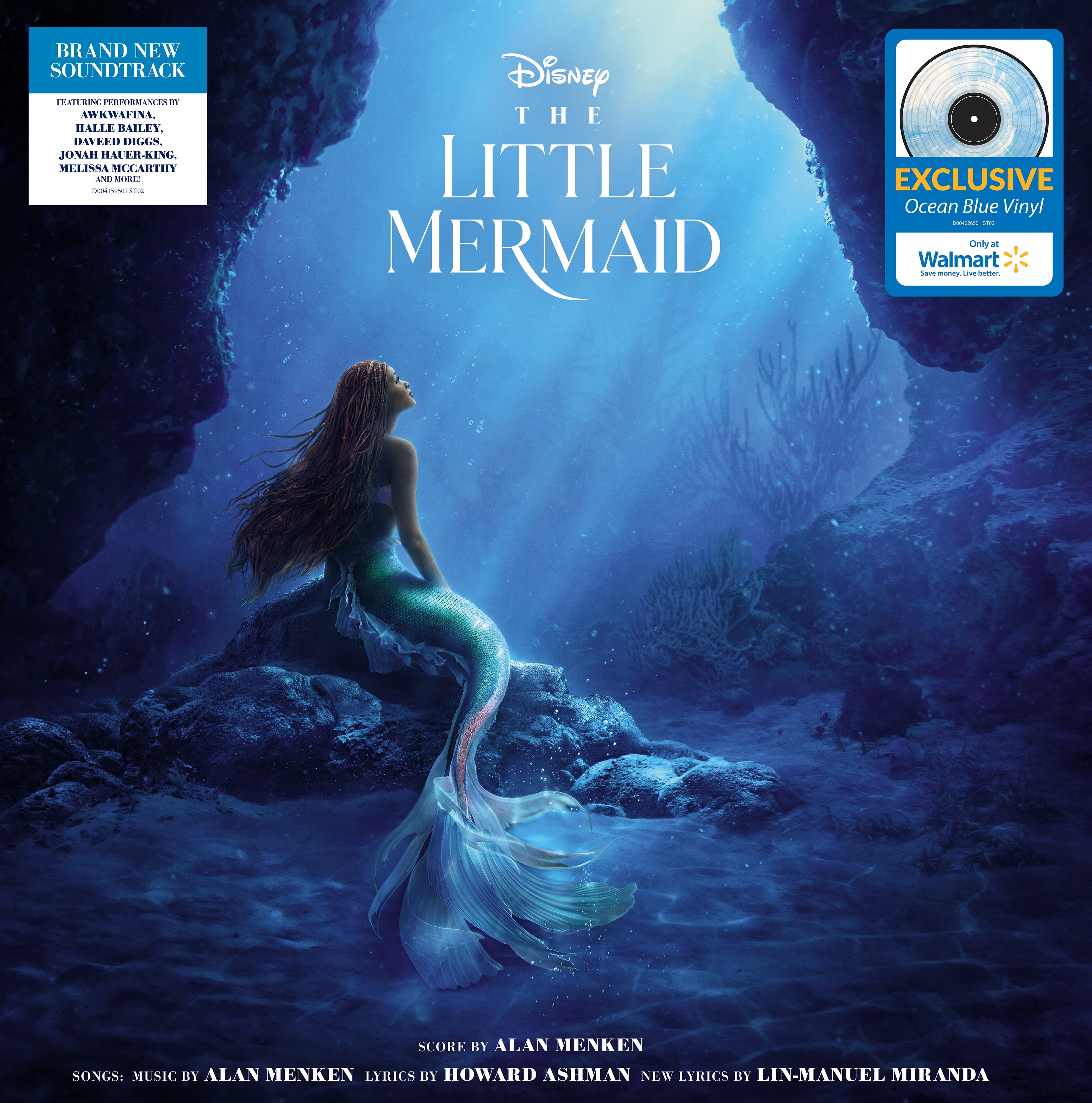 The Little Mermaid - Ocean Blue - Walmart Exclusive - 1LP - Soundtrack ...